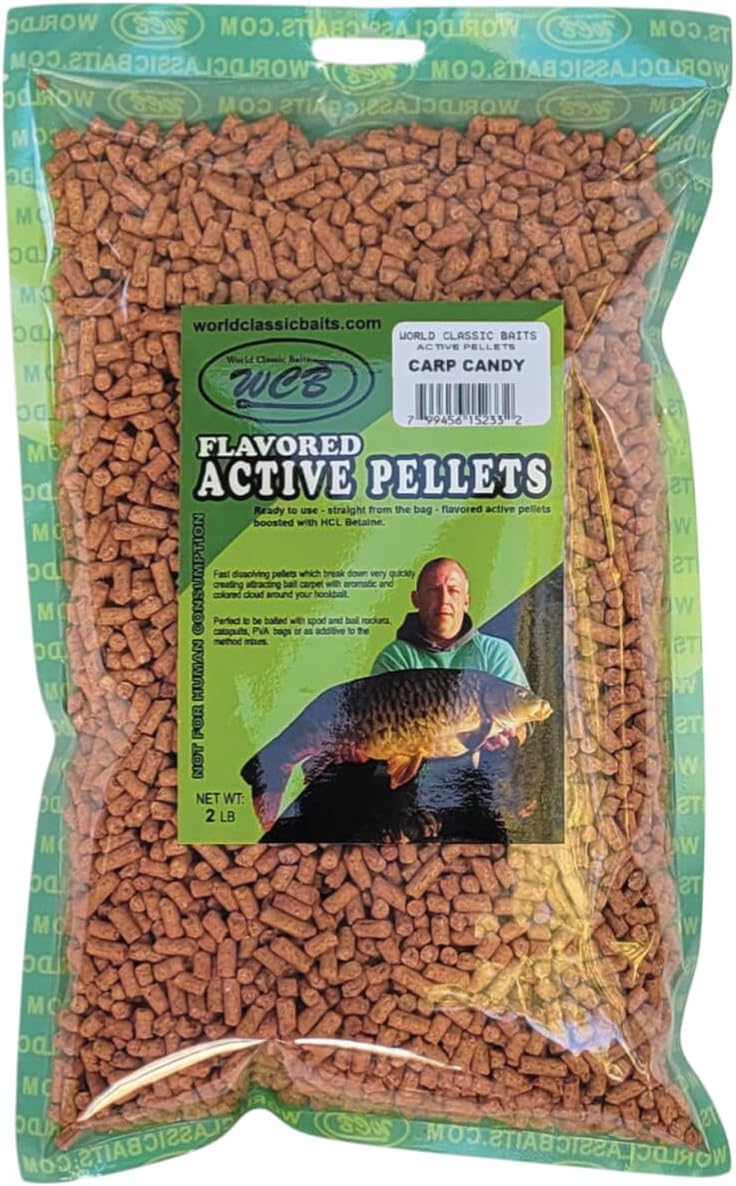 Amazon.com : WCB Carp Baits – Flavored Active Pre-Baiting Pellets for ...