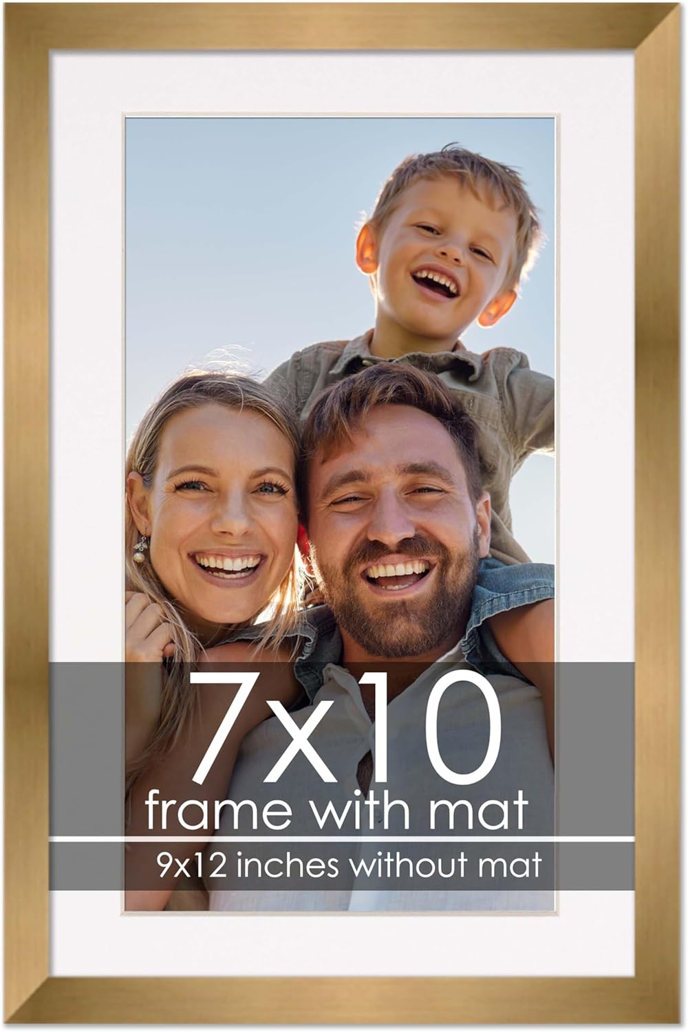 Amazon.com - 7x10 Frame with Mat - Bronze 9x12 Frame Wood Made to ...