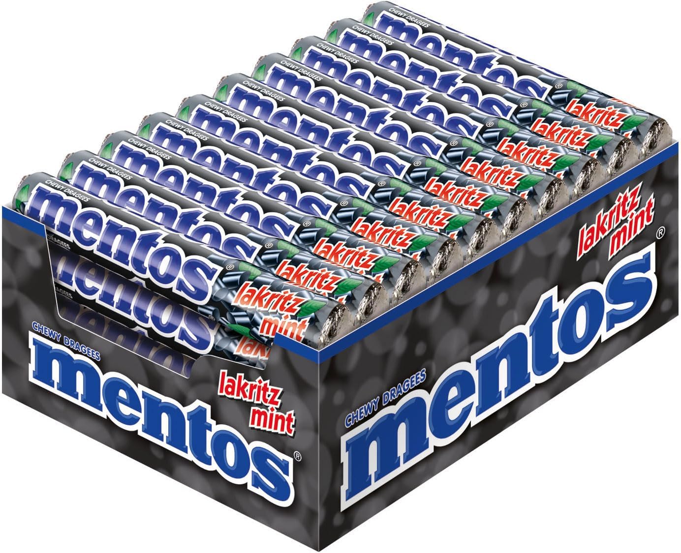 Mentos Mint Licorice 38 G, Pack of 40 (40 Roll) : Amazon.co.uk: Grocery