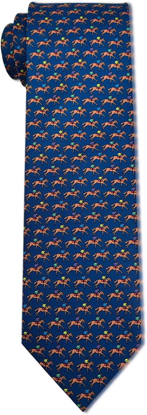 Amazon.com: Horse Racing Ties Mens Horse Necktie Animal Men's Tie 3.27 ...