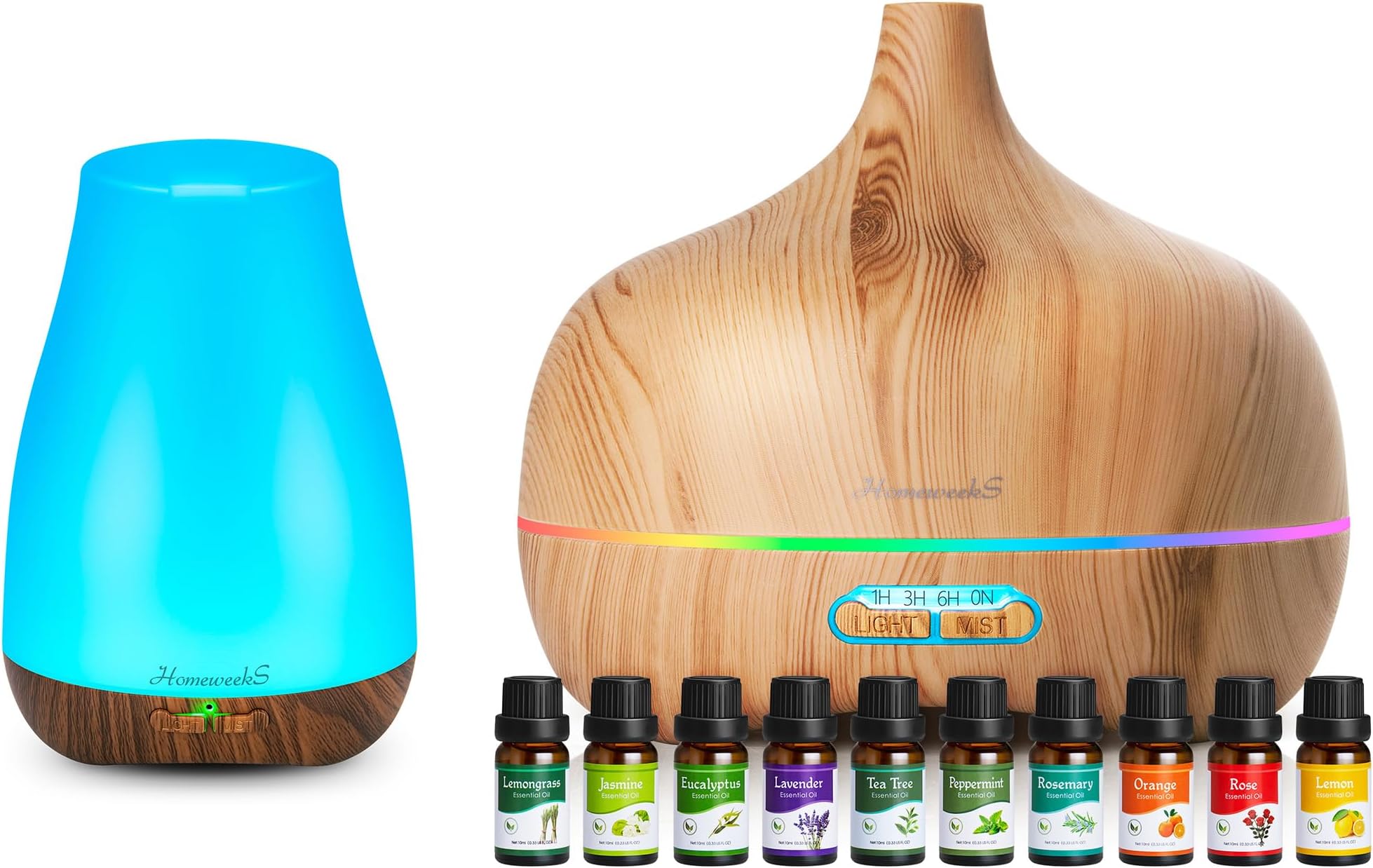 Amazon.com: Essential Oil Diffuser Aromatherapy Diffusers: 100ml Brown ...