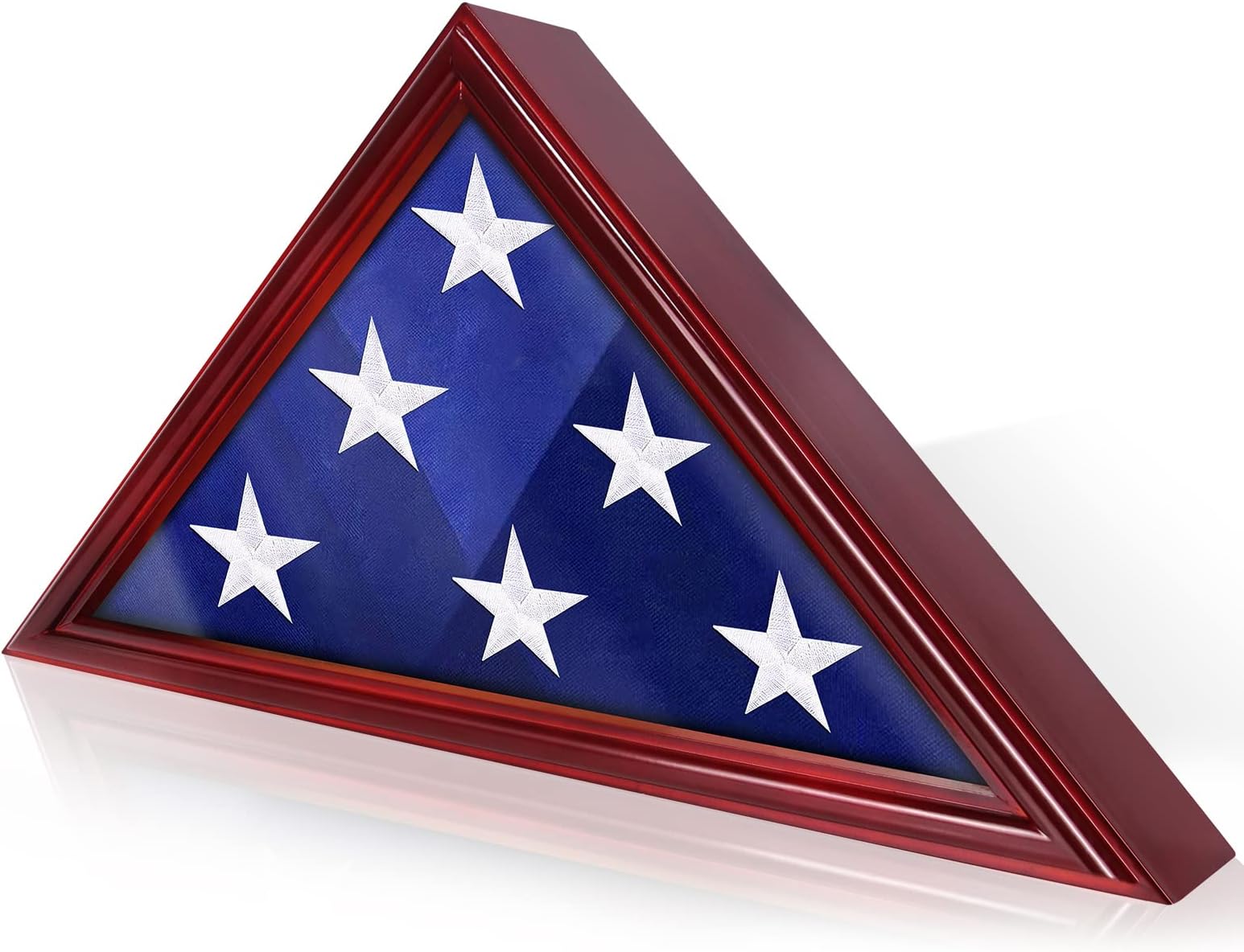 Amazon.com - Solid Wood Flag Holder for American Veterans, Display Case ...