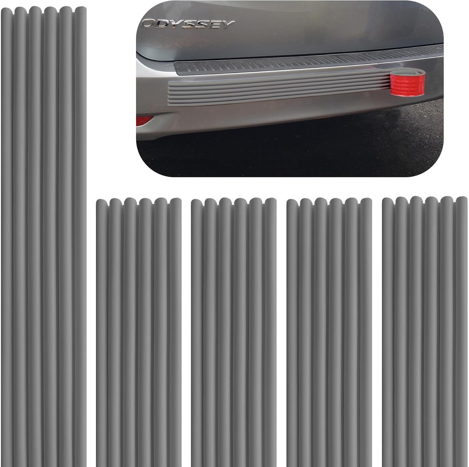Amazon.com: Rubber Bond DIY Car Bumper Protectors - Set of 5 Strong ...