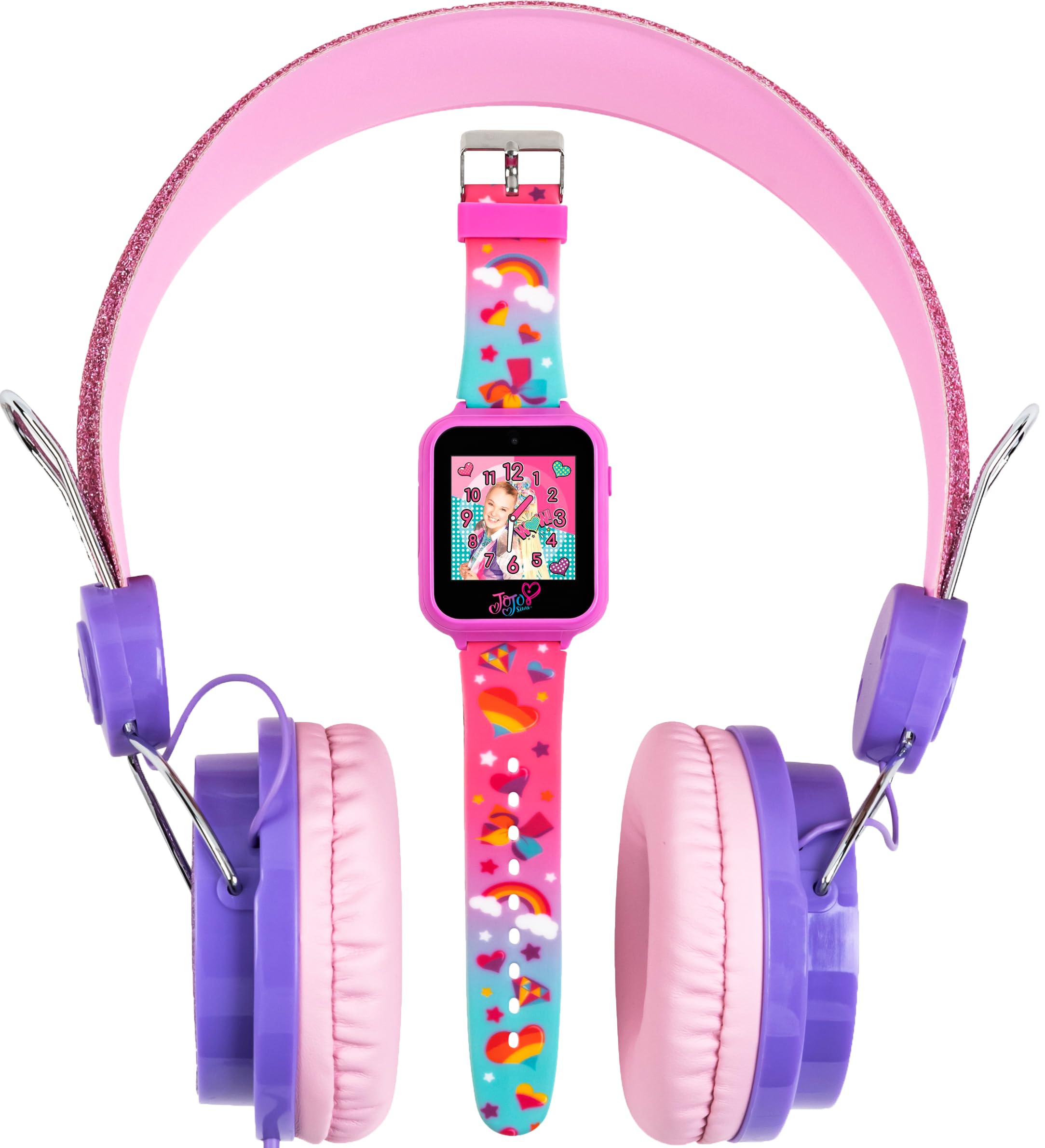 Amazon.com: Accutime JoJo Siwa Headphone and Smart Watch Combo Set ...