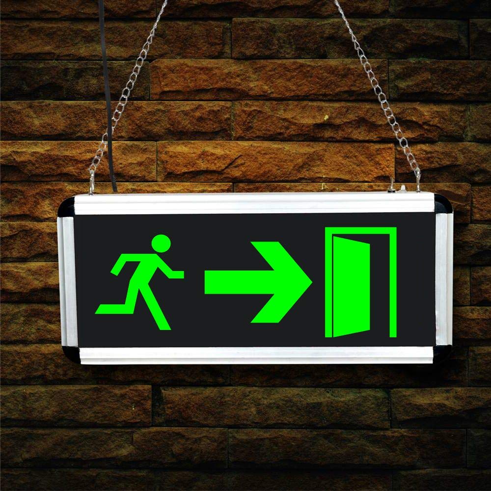 Buy SignageShop Aluminium Framed Led Emergency Exit Sign With Symbol Of ...