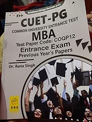 Buy CUET PG MBA Entrance Exam ( Test Paper Code - COQP12 ) Previous ...