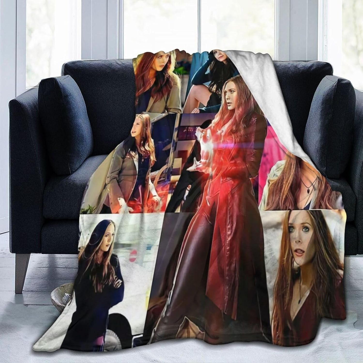 Amazon.com: Blanket Elizabeth Olsen Soft and Comfortable Warm Fleece ...