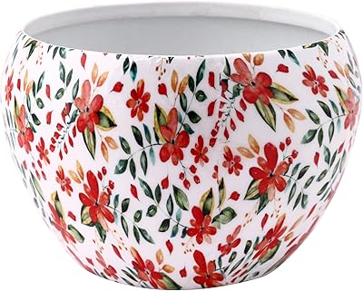 Niyara White & Blue Design Ceramic planters pots for Indoor Outdoor ...