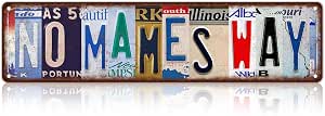 Amazon.com: Vintage No Mames Way Wall Decor Street Signs Metal Tin ...