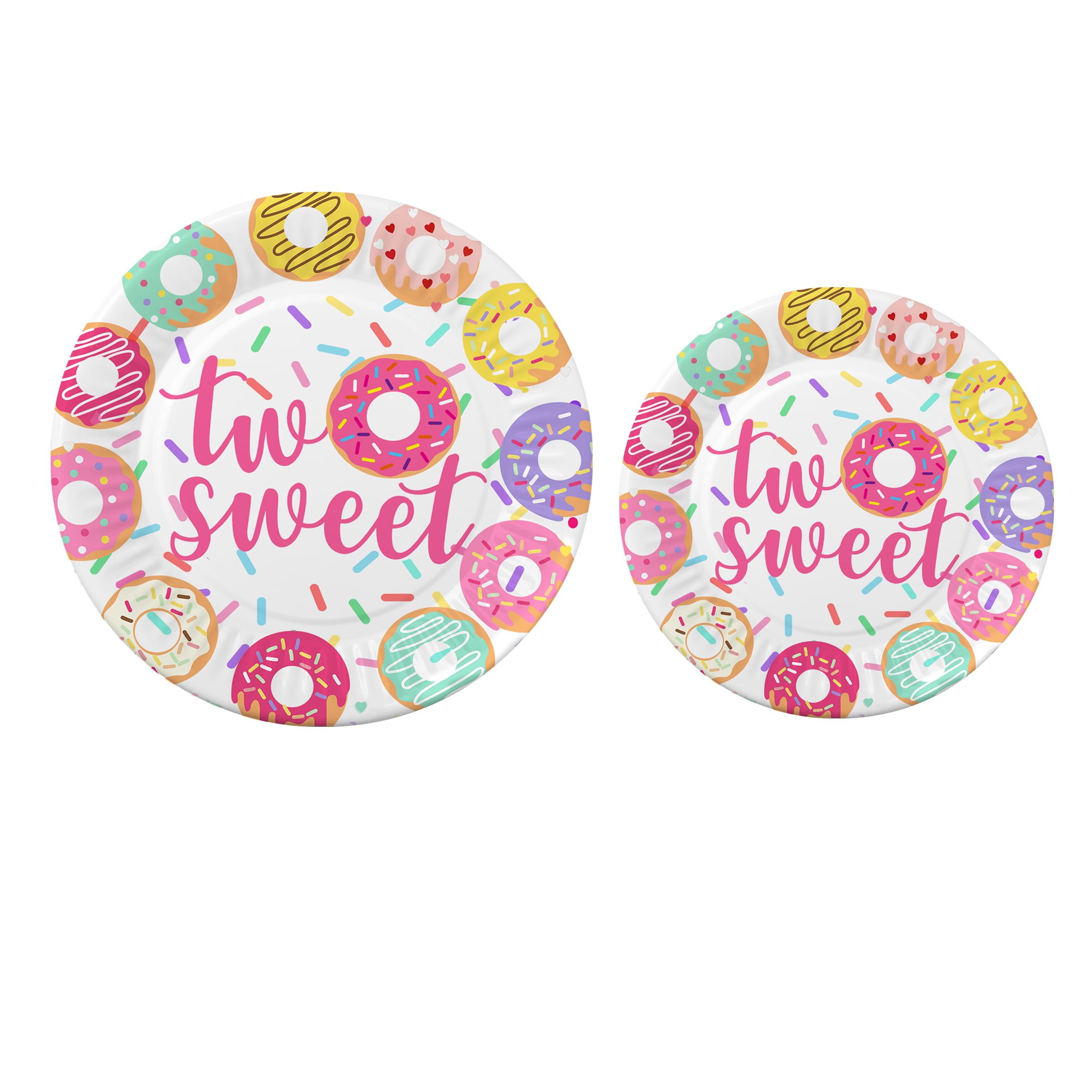 Amazon.com: hanviync 40pcs two sweet plates Two Sweet Birthday Party ...