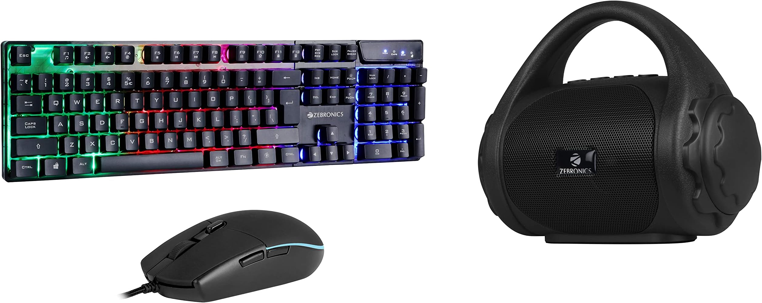 Amazon.in: Buy Zebronics Zeb-War Gaming Keyboard and Mouse Combo (Gold ...