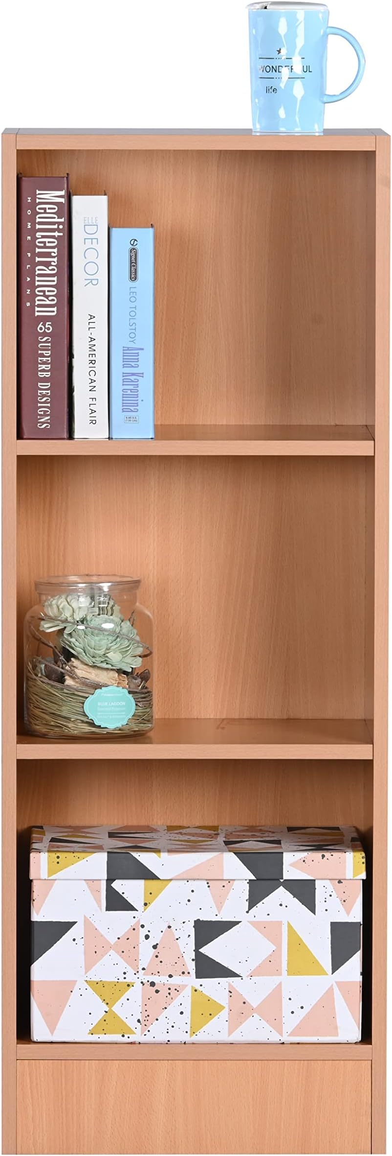 Amazon Brand - Solimo Anubia Engineered Wood Bookcase (Walnut , Set of ...