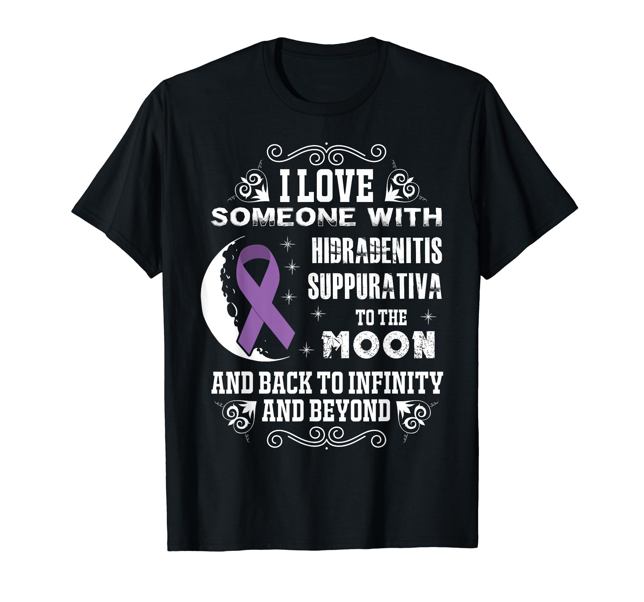 Amazon.com: Hidradenitis Suppurativa Awareness Support Ribbon T-Shirt ...