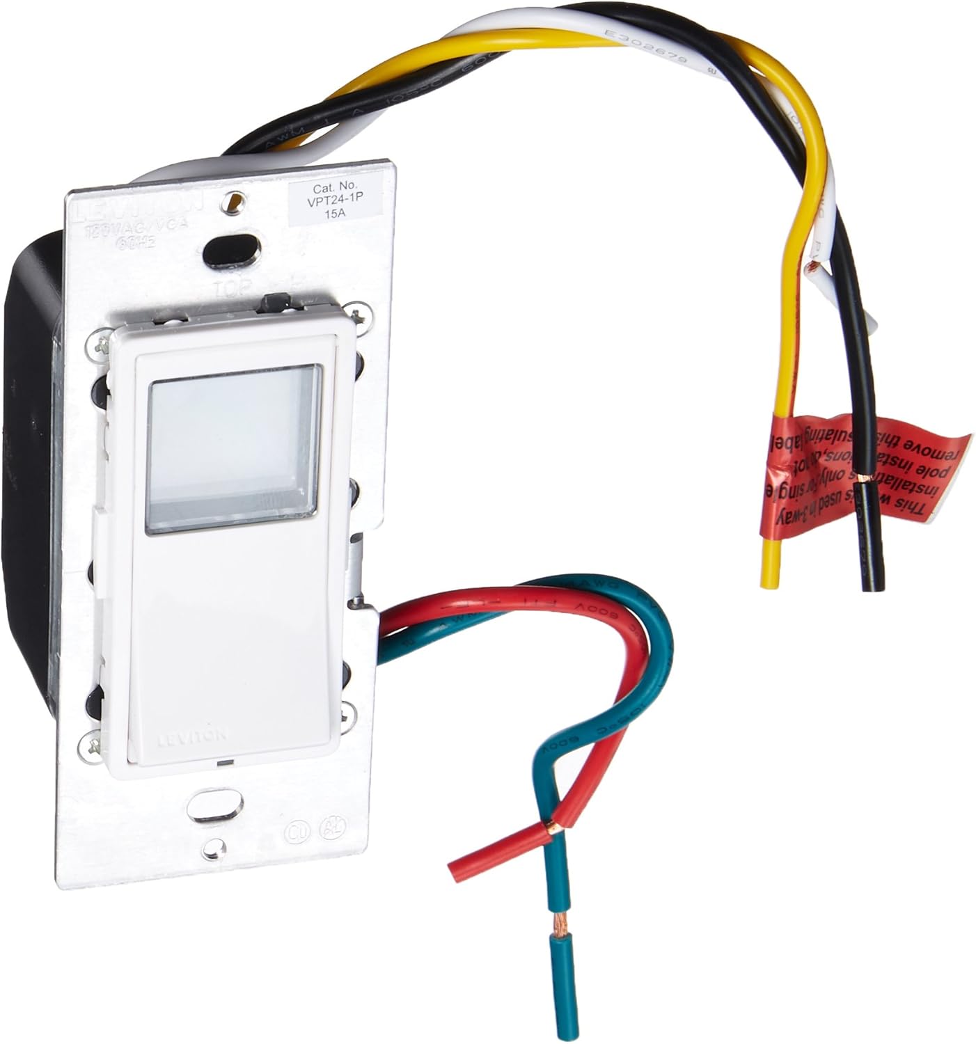 Leviton VPT24-1PZ Vizia 24-Hour Programmable Indoor Timer with ...