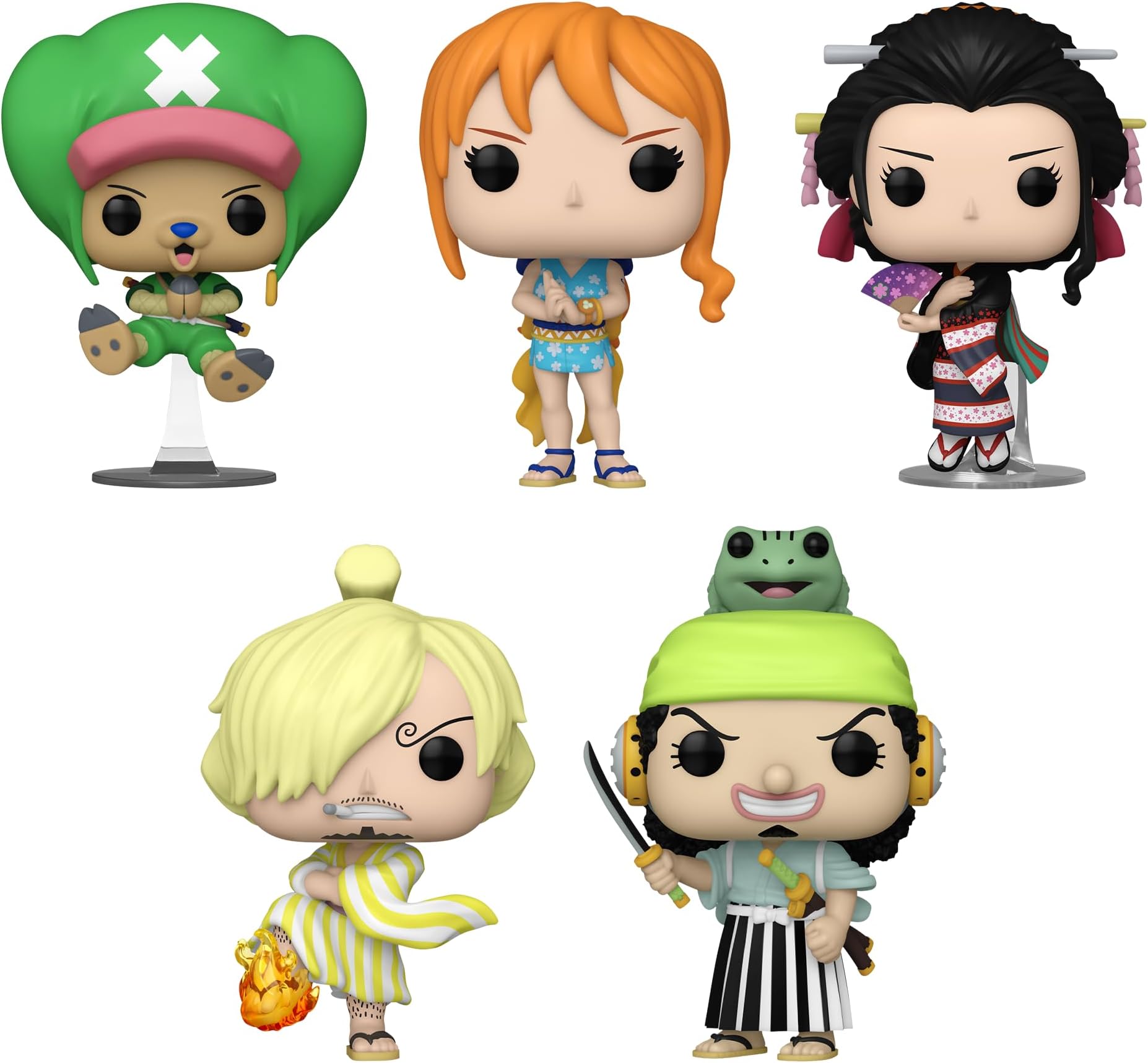 Amazon.com: Funko Pop! One Piece Wano Outfits Set of 5 - Chopperemon ...
