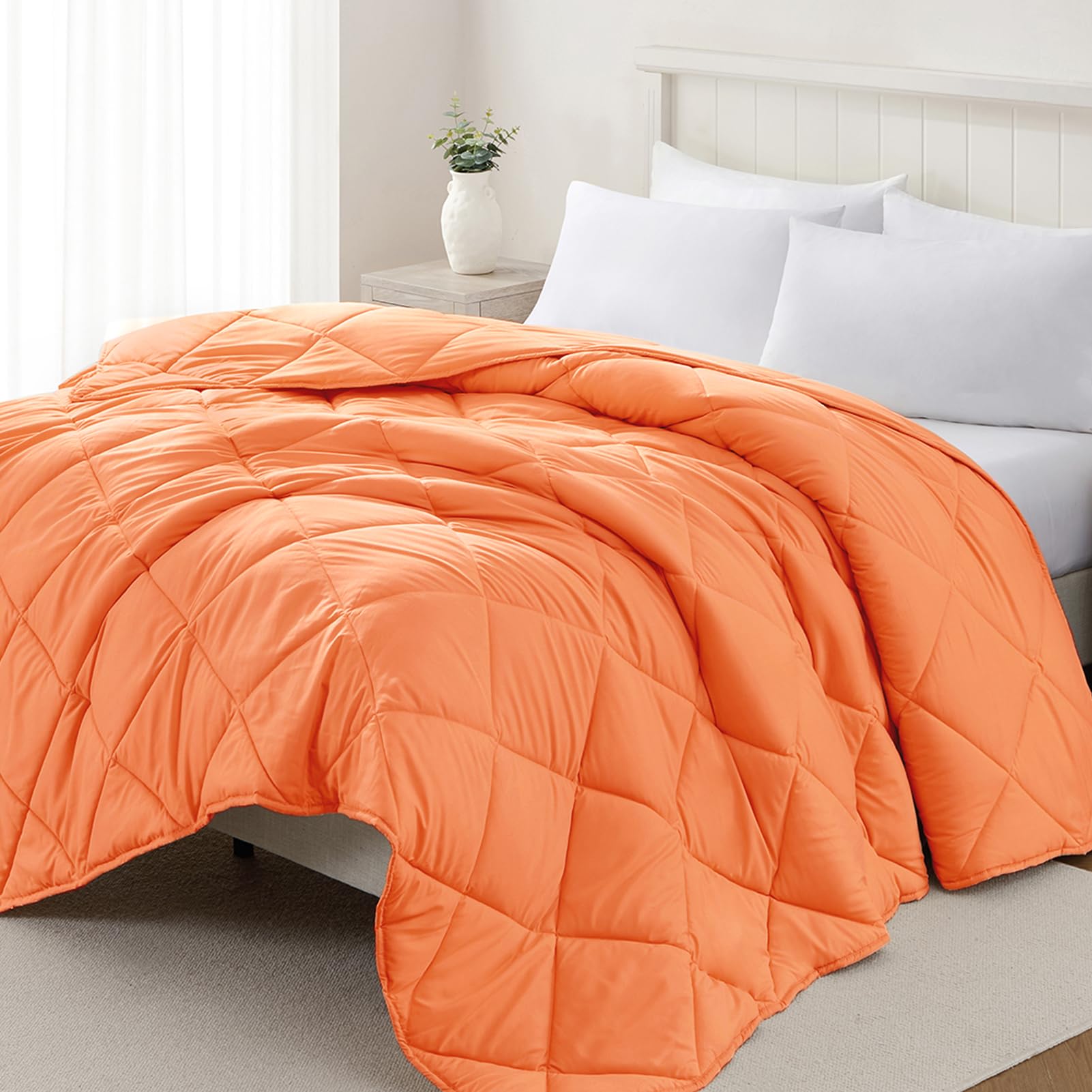 Snapklik.com : Homelike Moment Comforters Full Size - Orange Down ...