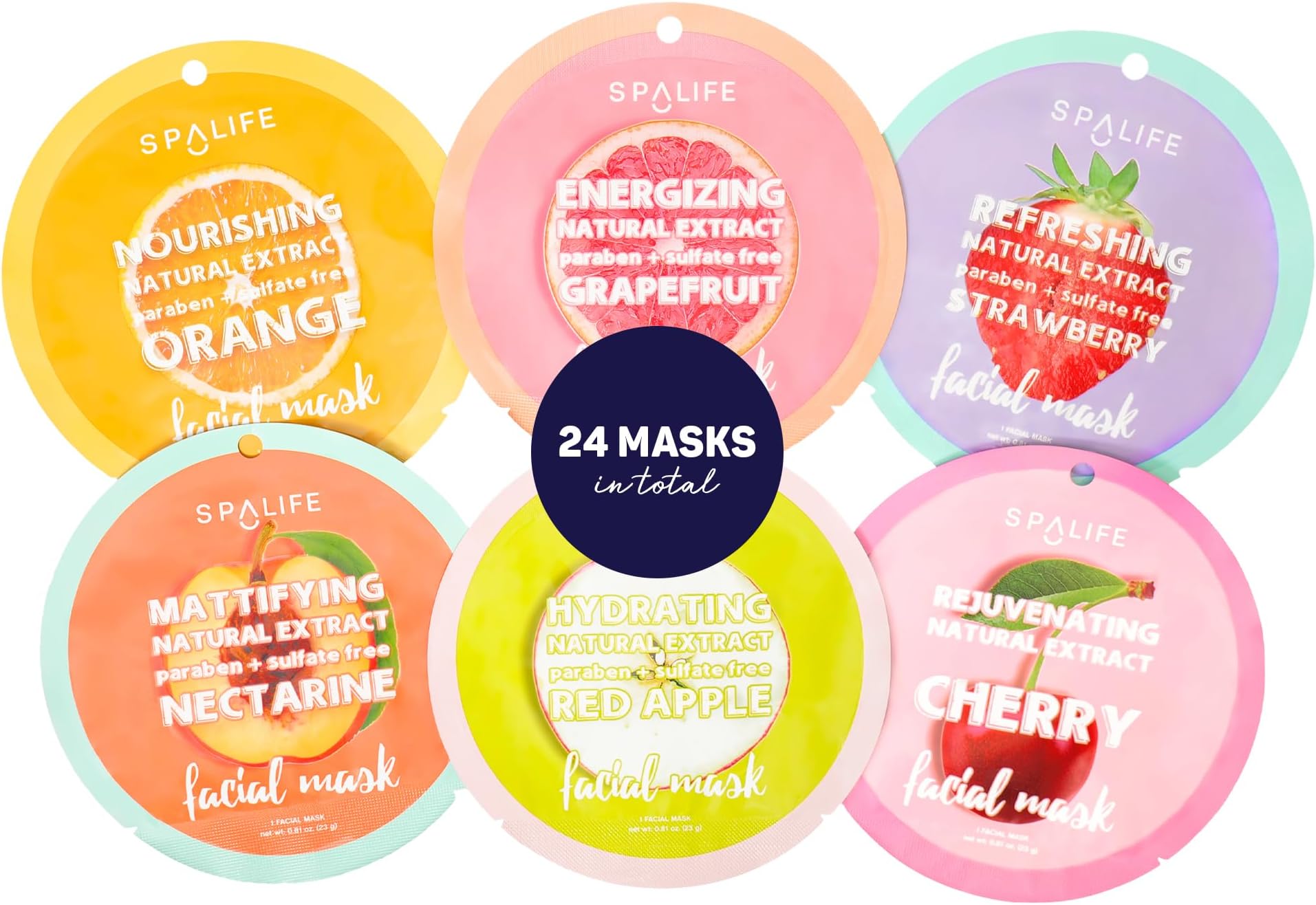 Amazon.com : WENJLYJ 20 Combo Face Sheet Masks Skincare Set ...