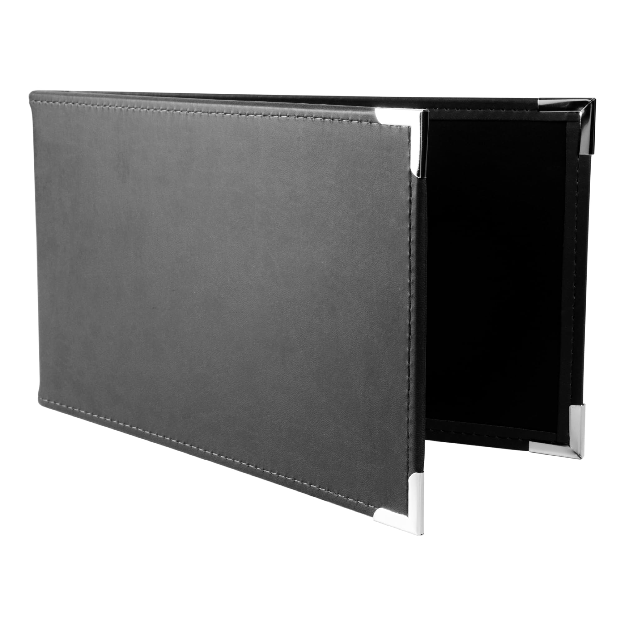 Premium 2UP Business Cheque Binder, Landscape Three-Ring Binder, (Black ...