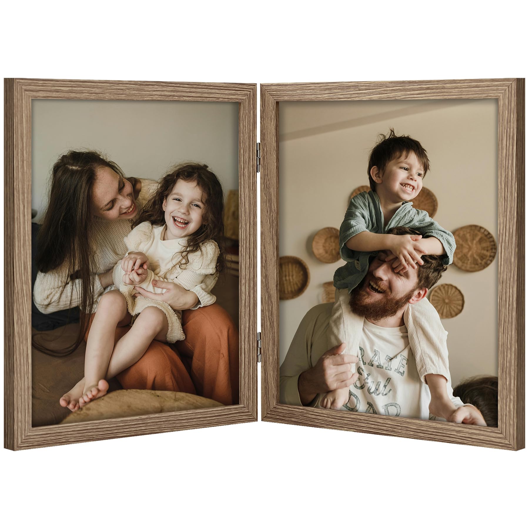 Amazon.com - decorUhome Double 8x10 Picture Frame Vertical, Engineered ...