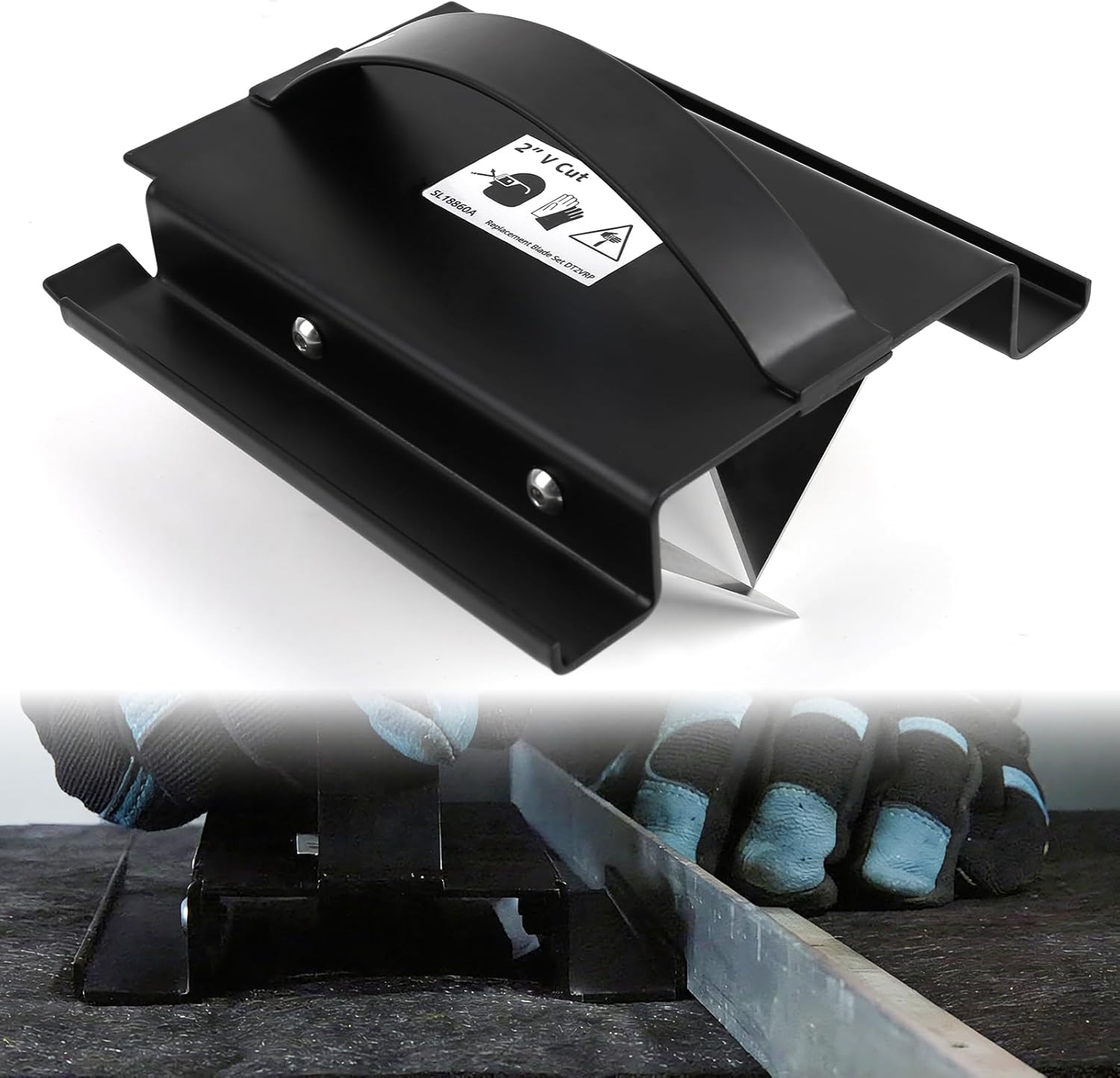 V-Cut Duct Board Cutting Tool for HVAC, 2" V-Groove Foldable Joint Cuts ...