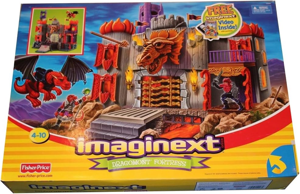 Amazon.com: Imaginext Dragonmont's Fortress with Video : Toys & Games