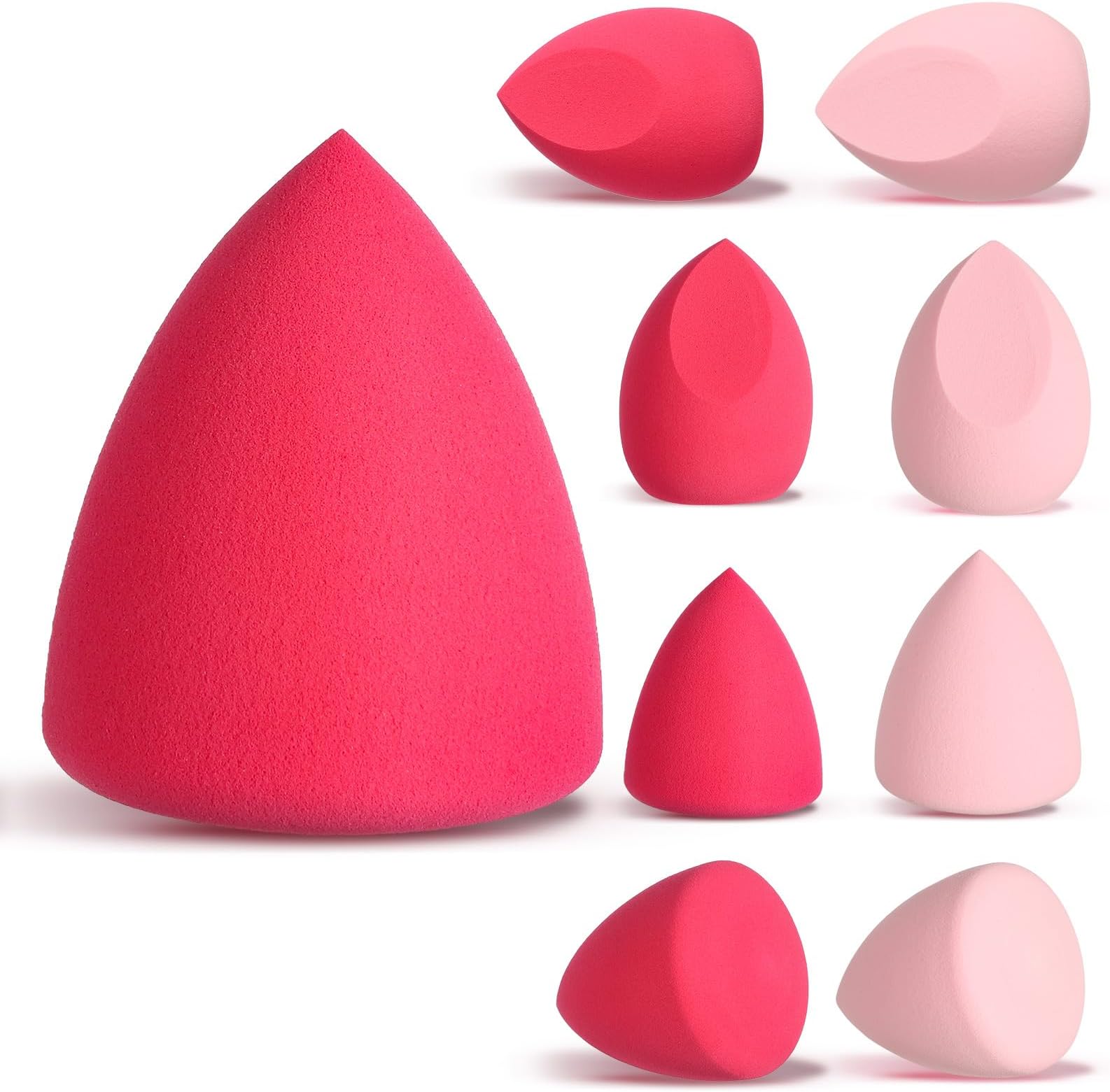 Amazon.com : 8pcs Makeup Sponge Set Professional Blender Sponge Soft ...