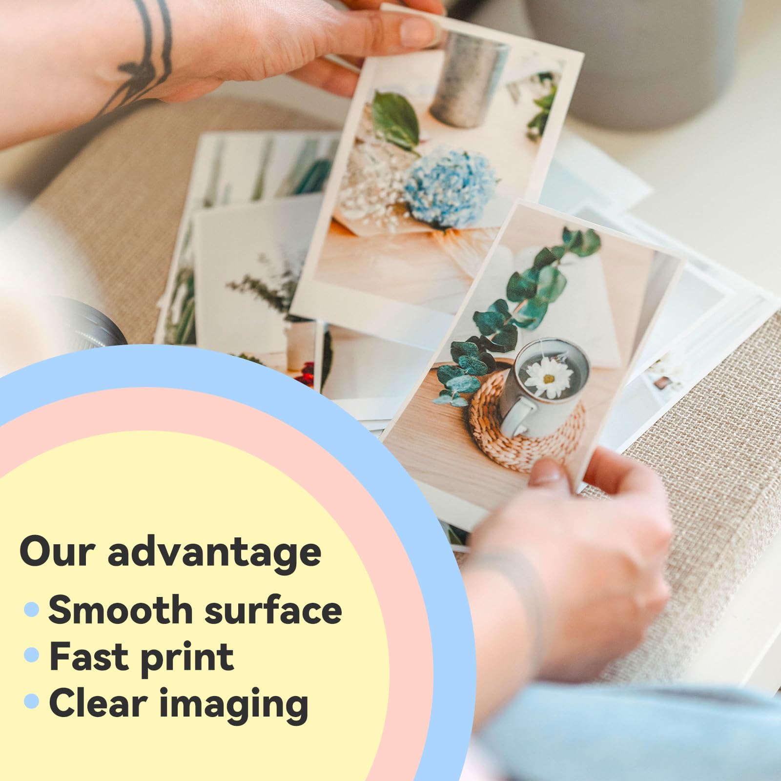 Snapklik.com : 50 Sheets Photo Paper, 3.5 X 5 Inch Premium Photo Paper ...
