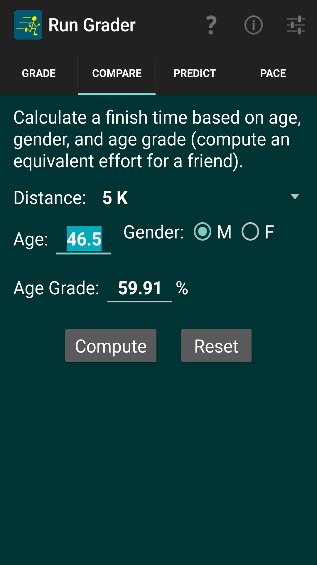 Run Grader: Age-Grade Calculator +:Amazon.in:Appstore for Android