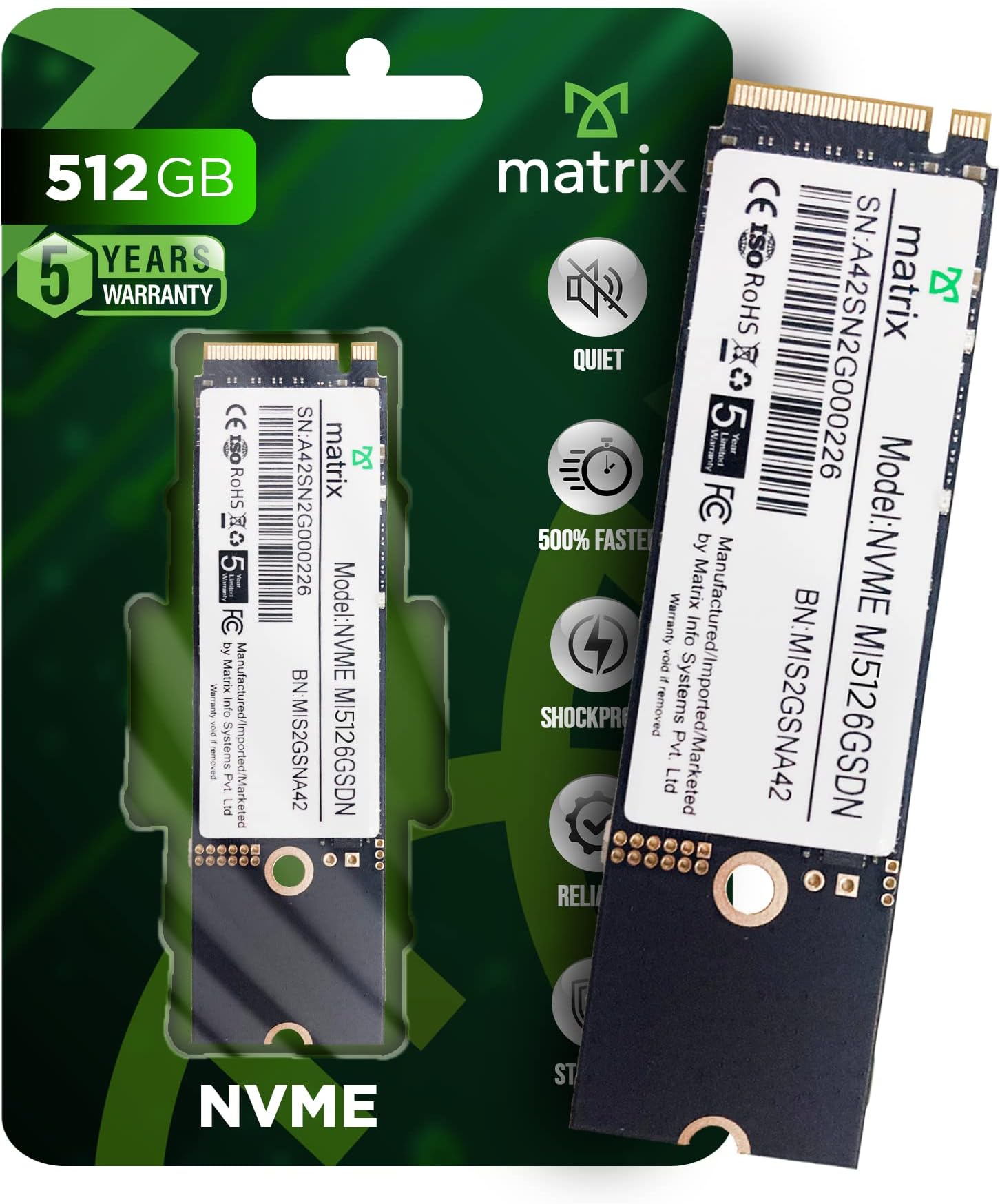 Amazon.in: Buy Matrix 256GB M.2 (2280) Internal Solid State Drive (SSD ...