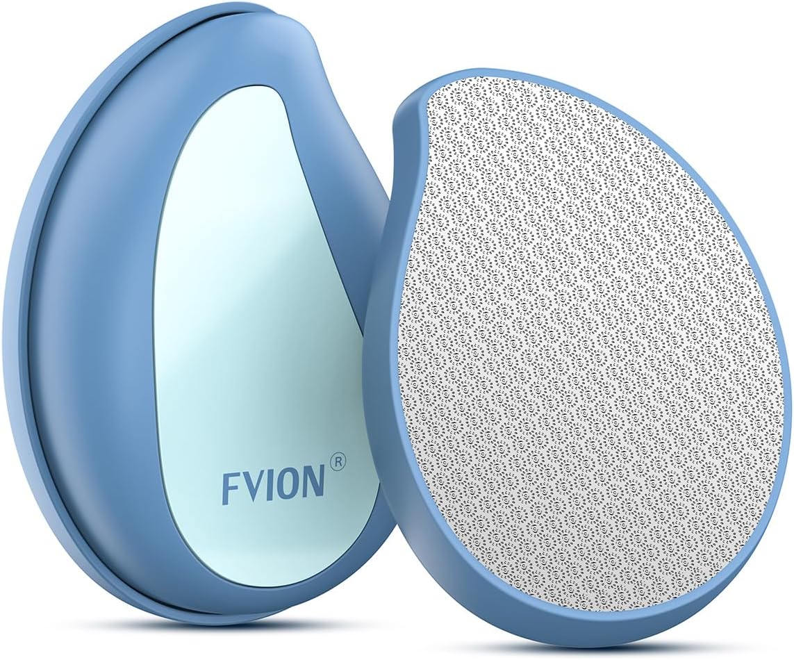 FVION Painless Crystal Hair Remover, Fine Grit Nano Hair Eraser, Glass ...