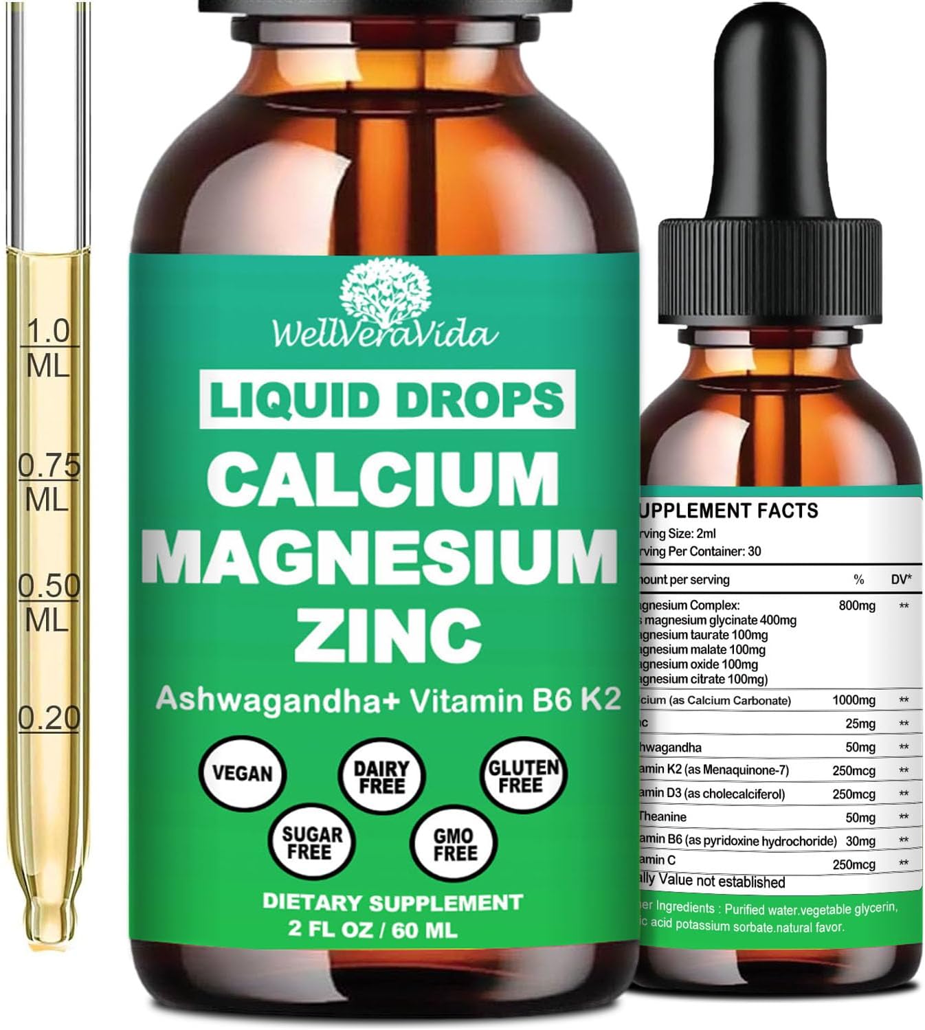 Amazon.com: Bio Naturals Calcium & Magnesium Liquid Supplement with ...
