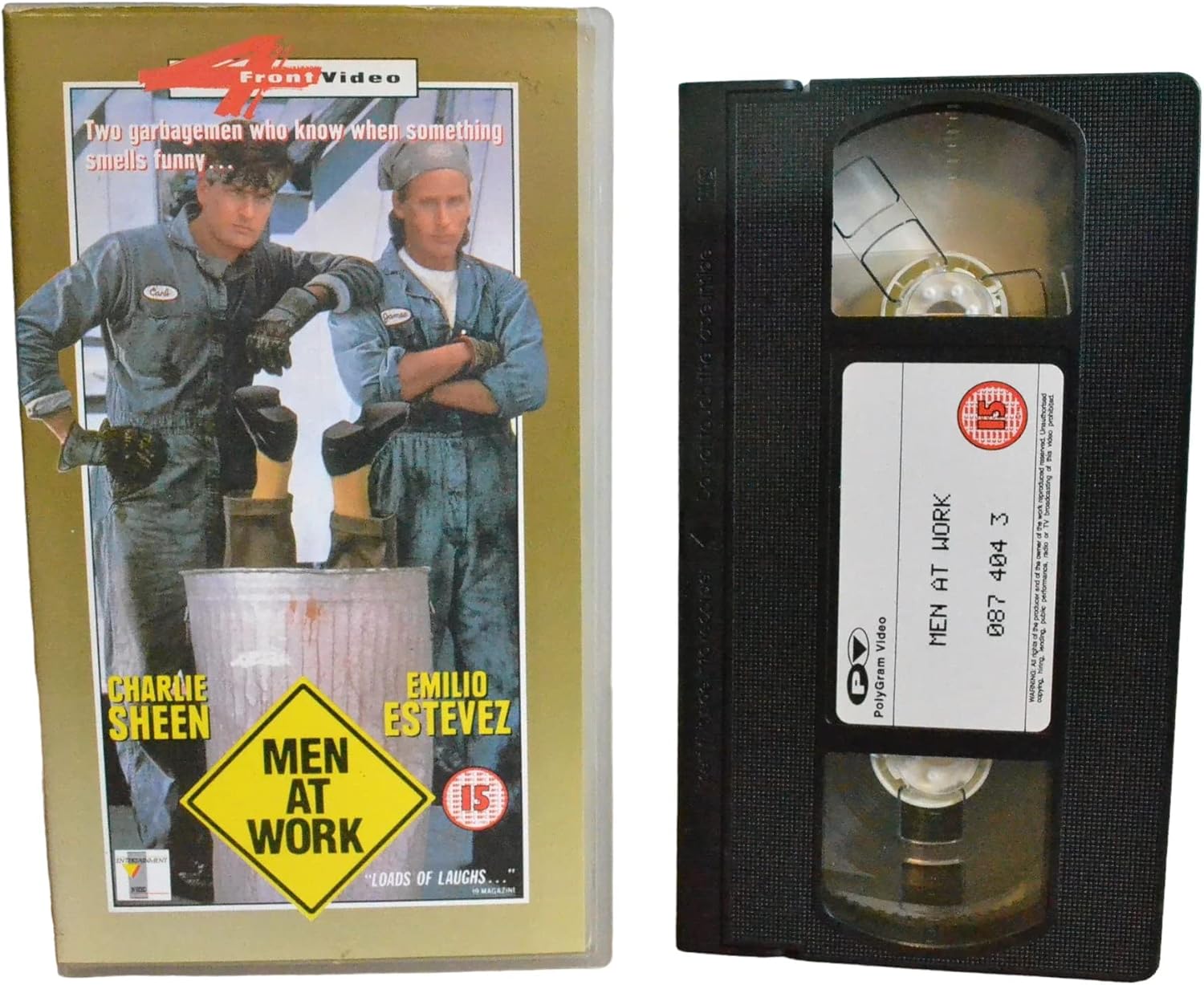 Amazon.com: Men at Work [VHS] : Charlie Sheen, Emilio Estevez, Leslie ...