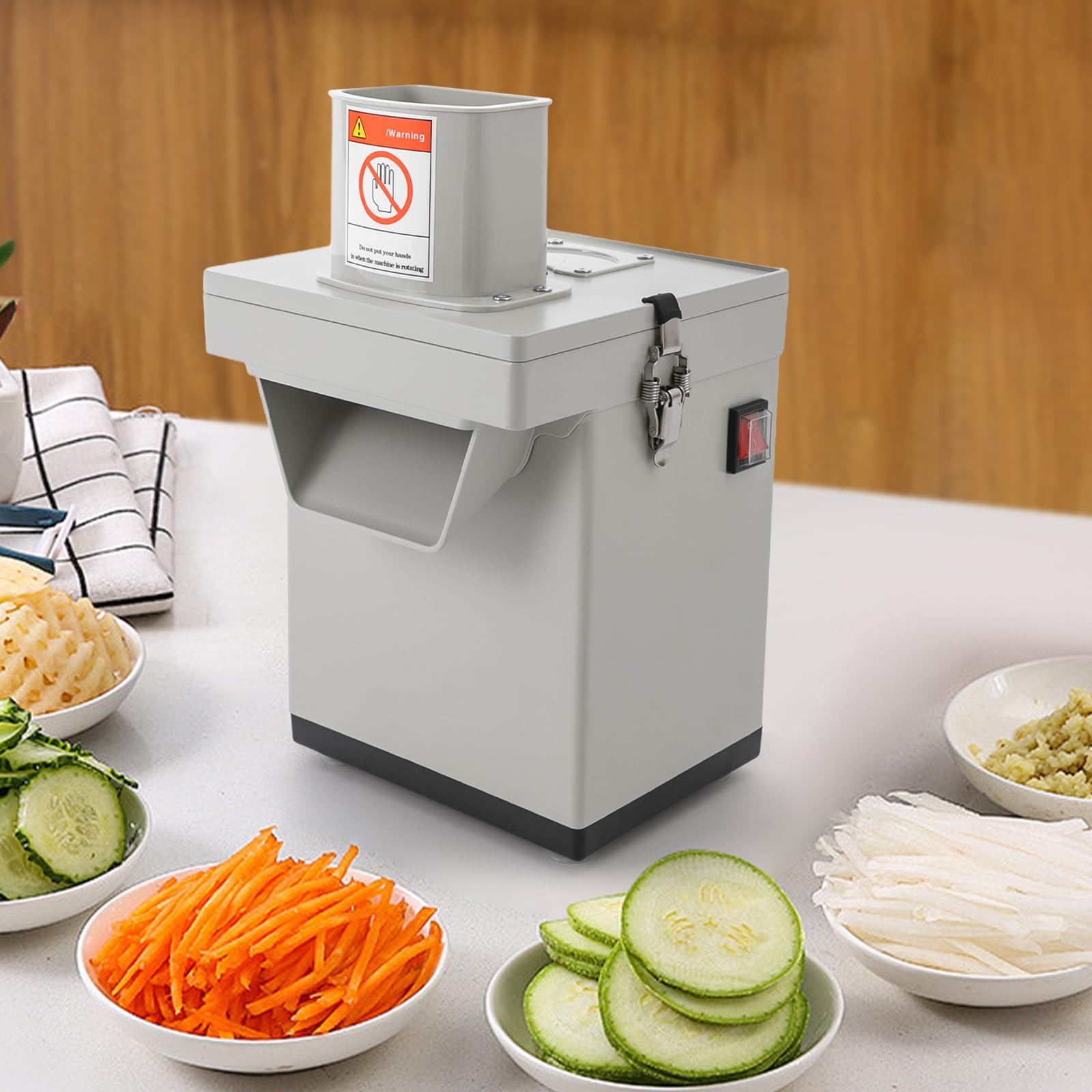 Electric Vegetable Cutter Porodo LifeStyle Vegetable Cutter White