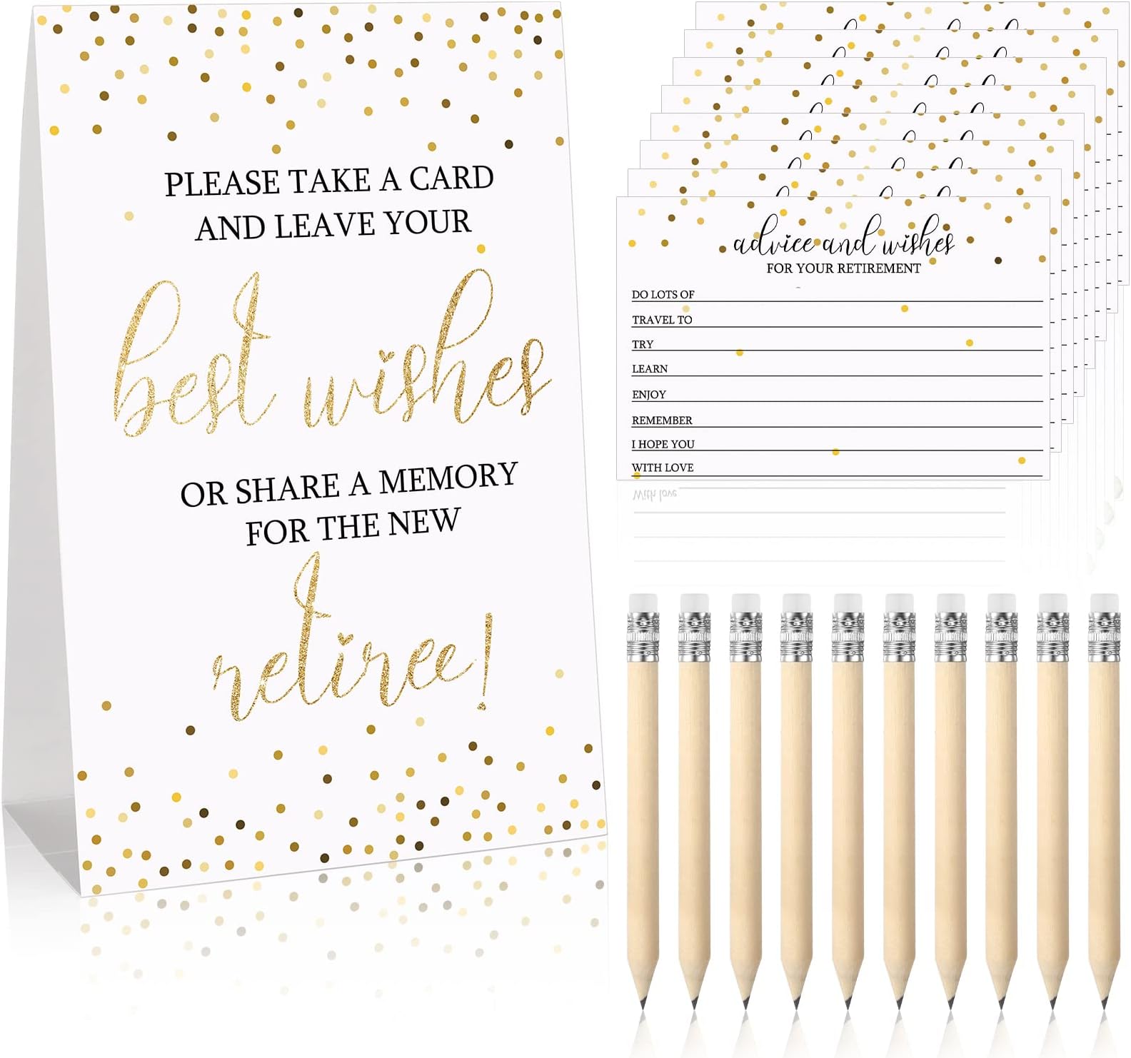 Amazon.com: RXBC2011 Retirement Well Wish and Advice Cards Pack of 50 ...