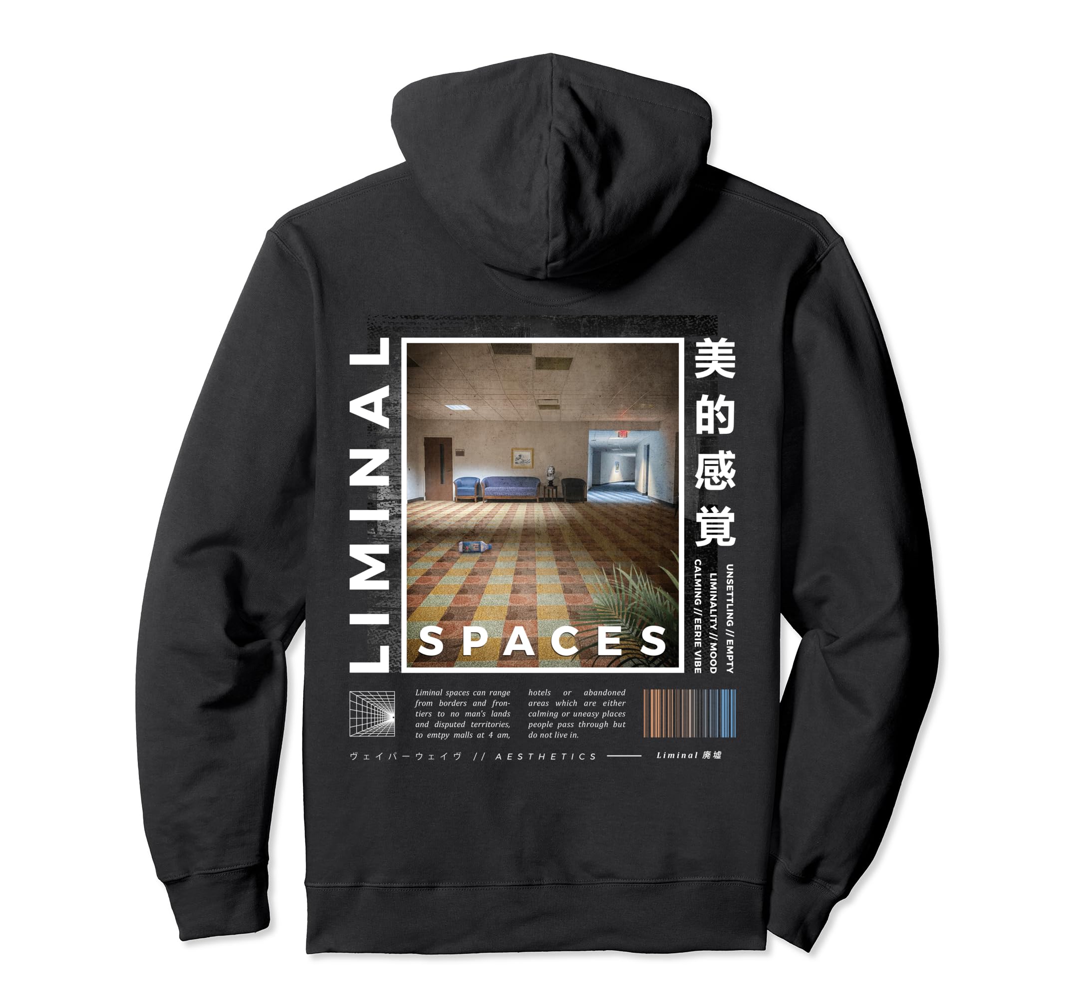 Amazon.com: Liminal Spaces (BackPrint) Vaporwave Backrooms Pastel Goth ...