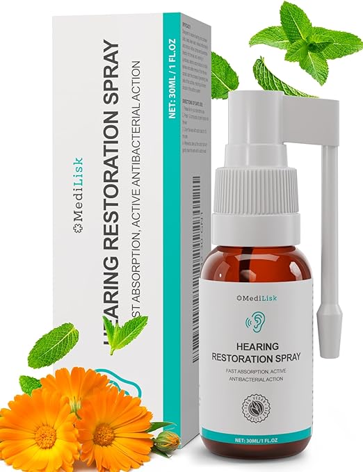 Amazon.com: Medilisk Hearing Restoration Spray – Earwax Cleaning & Ear ...