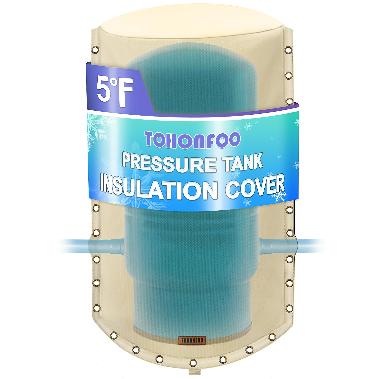 3-Way Round Well Pressure Tank Cover (5°F) - Insulated Well Pump Cover ...