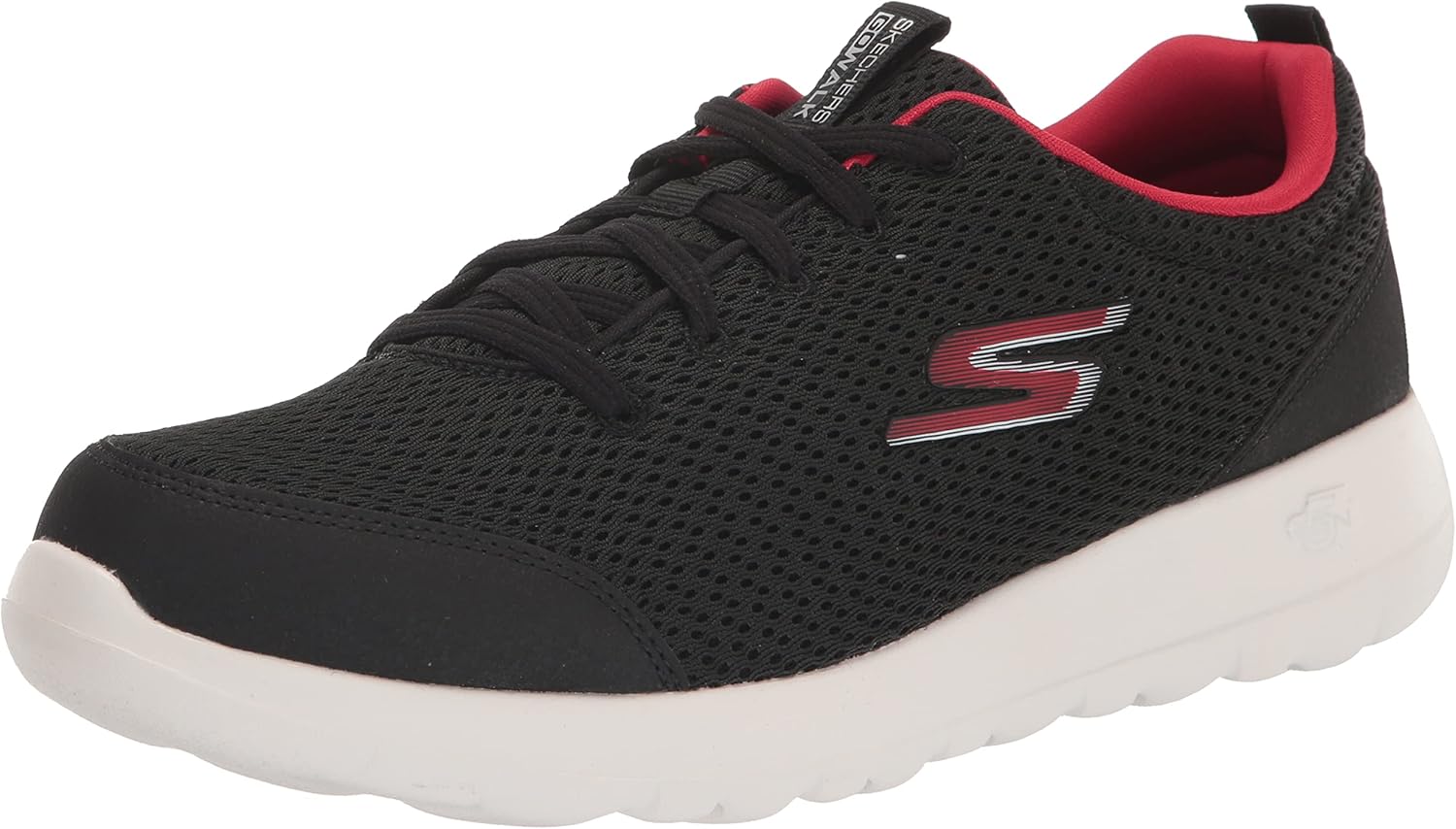 Skechers Men's Gowalk Max-Athletic Workout Walking Shoe with Air Cooled Foam Sneaker, Black/Red ...