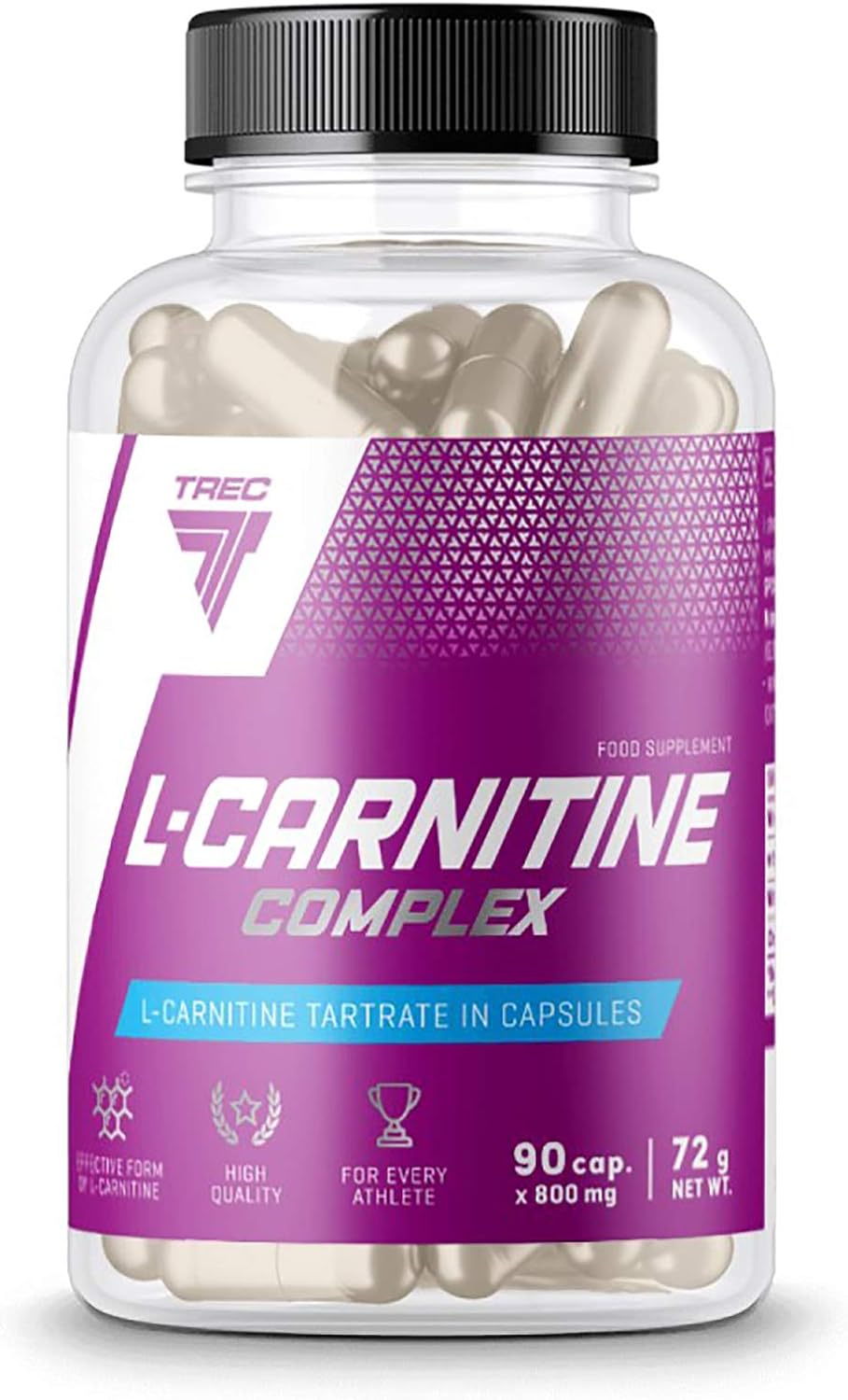 TREC NUTRITION L-CARNITINE COMPLEX 90TAB FAT BURNER : Amazon.co.uk ...
