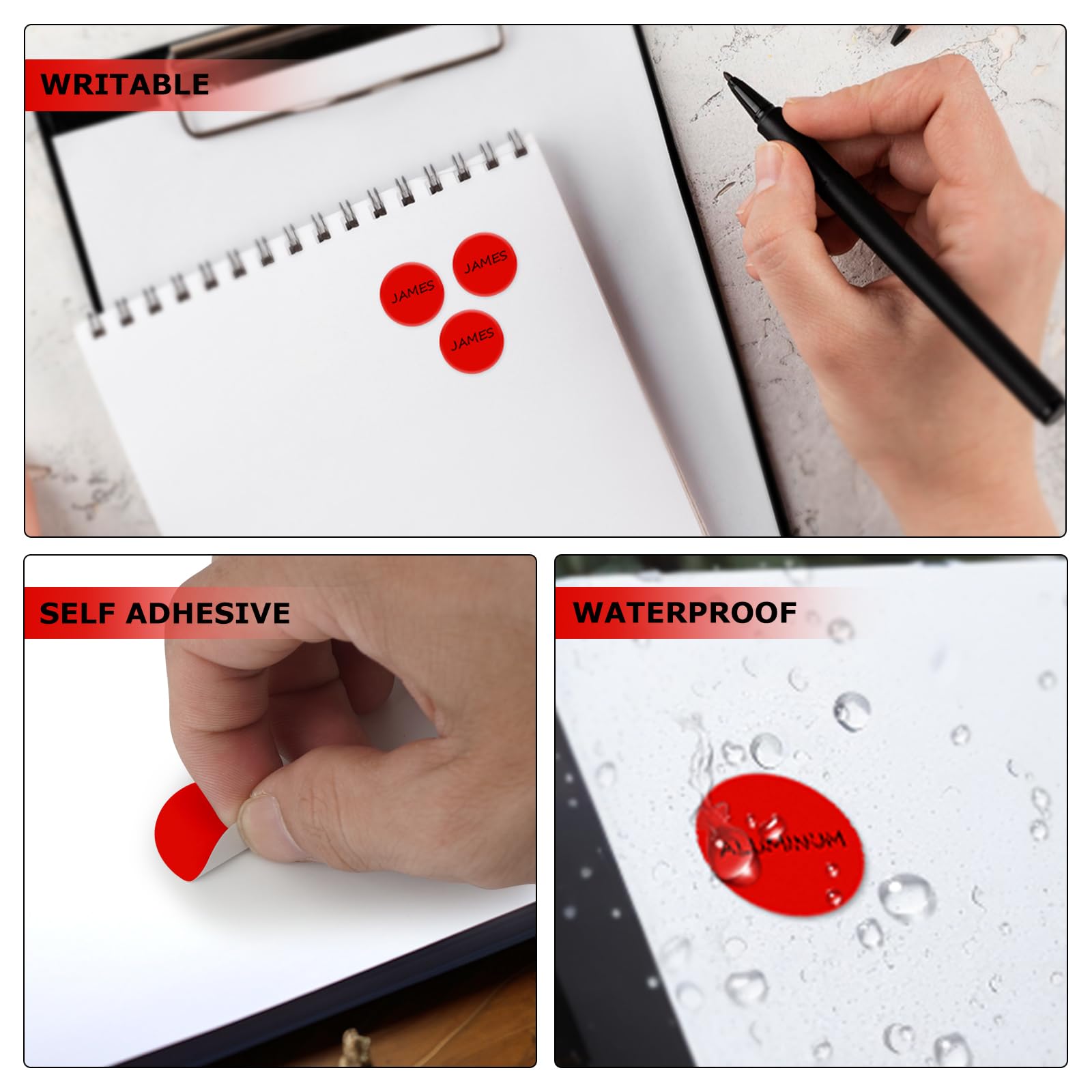 Snapklik.com : Red Dot Stickers Round 0.5 Inch Sticker Circle Colored ...