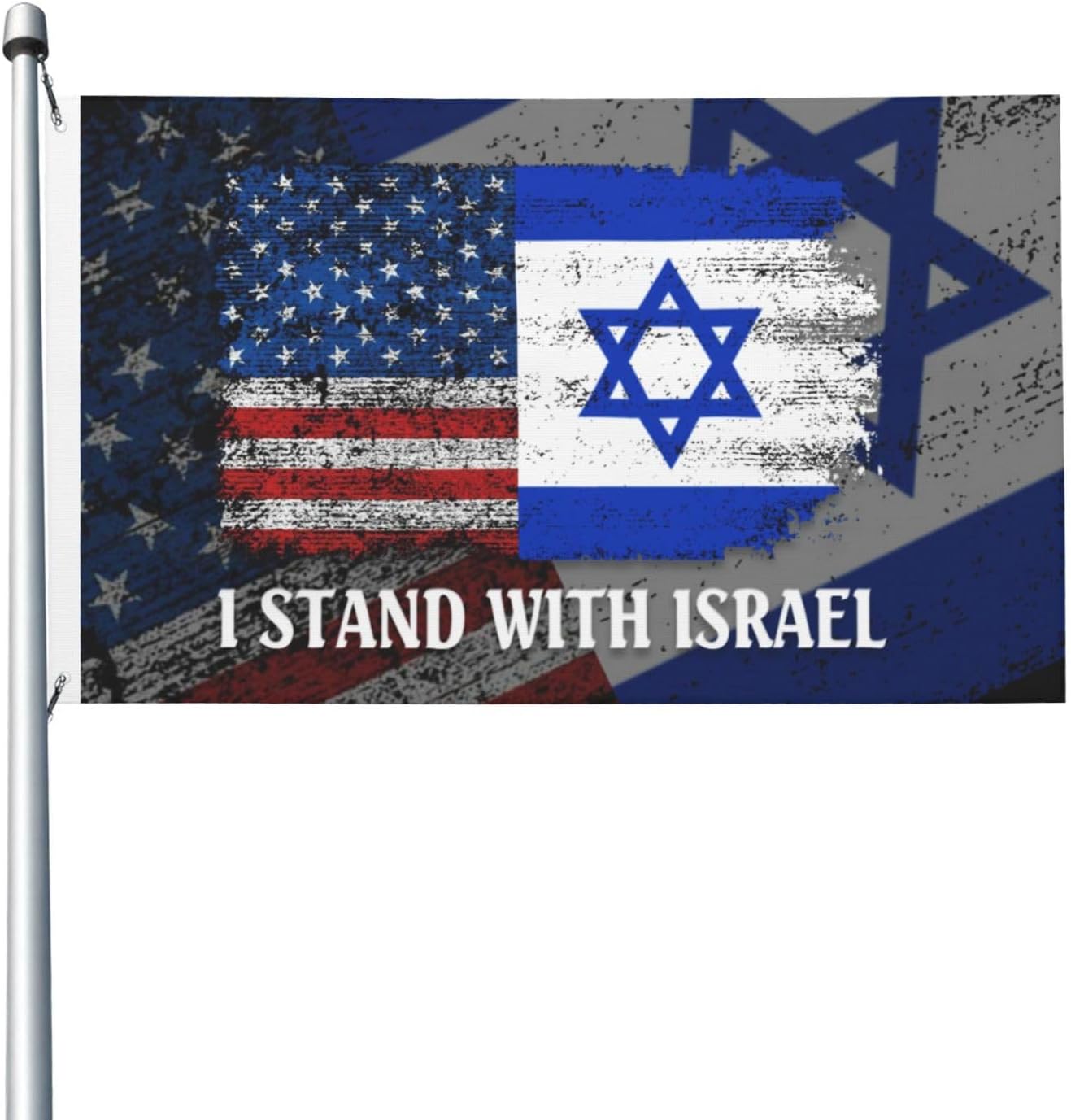 Amazon.com : I Stand With Israel Flag 3x5 Ft Outdoor Indoor I Support ...