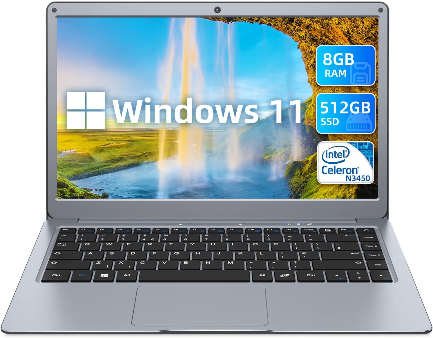 jumper Windows 11 Laptop, Intel Quad Core 8GB RAM 512GB SSD laptops, 13 ...