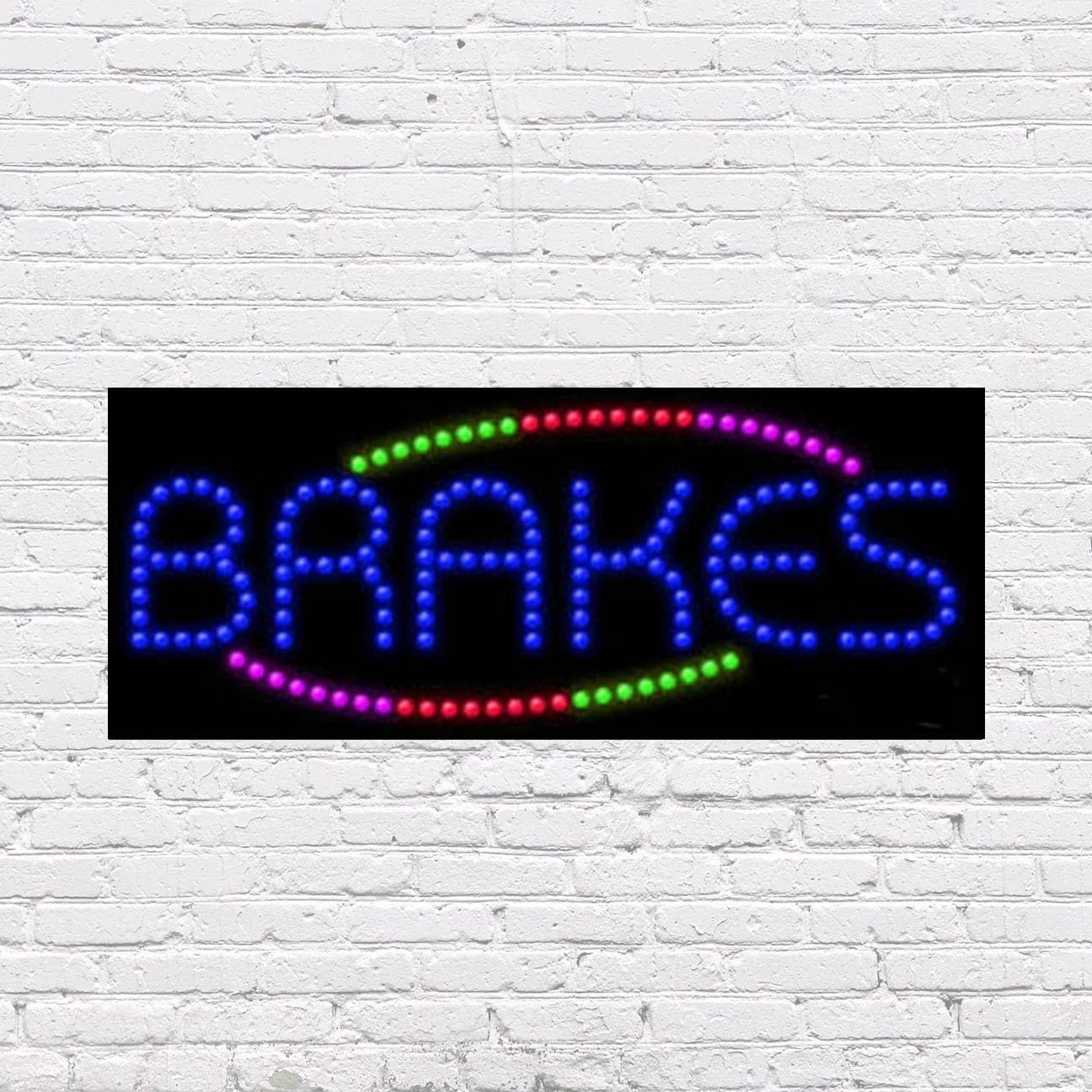 Amazon.com : LED Brakes Sign for Retail Business Displays |Advertising ...