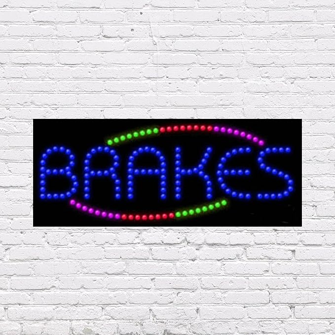 Amazon.com : LED Brakes Sign for Retail Business Displays |Advertising ...