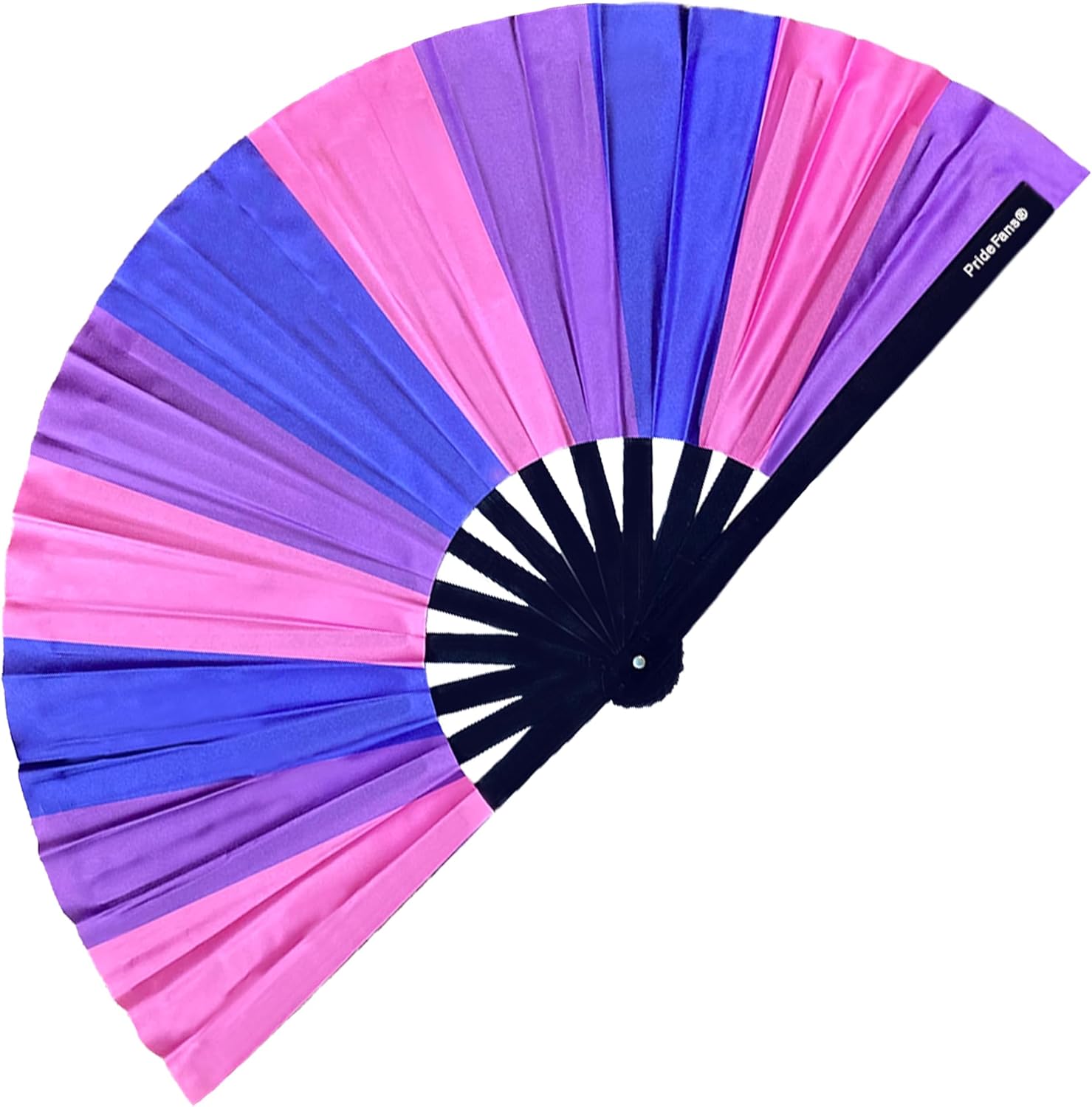 Amazon.com: Pride Fans Bisexual Large Loud Clack Folding Fan Festival ...