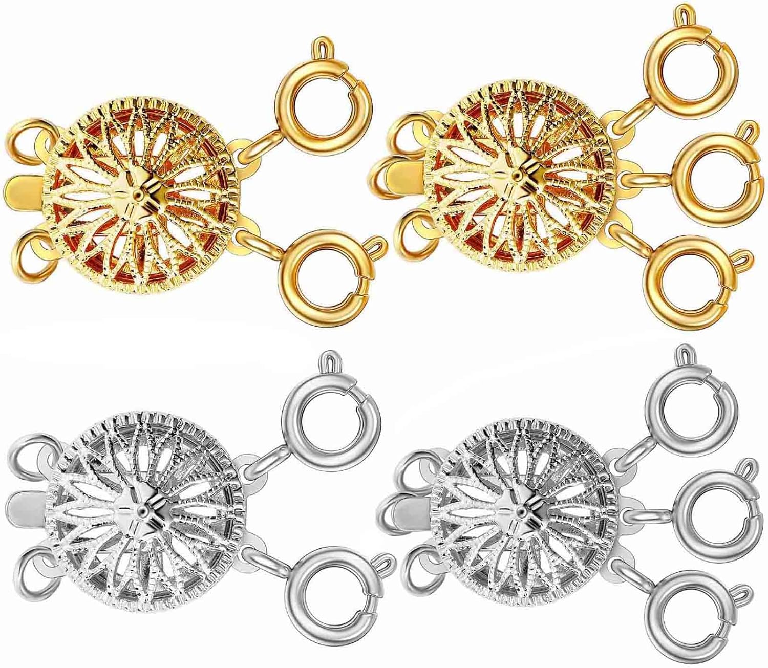 Amazon.com: Dailyacc Layered Necklace Clasp for Women Slide Jewelry ...