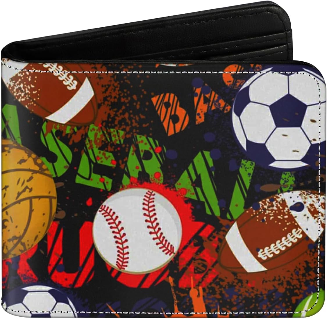 Amazon.com: Teen Boys Cool Wallet Funny Leather Wallets Credit Id Card ...