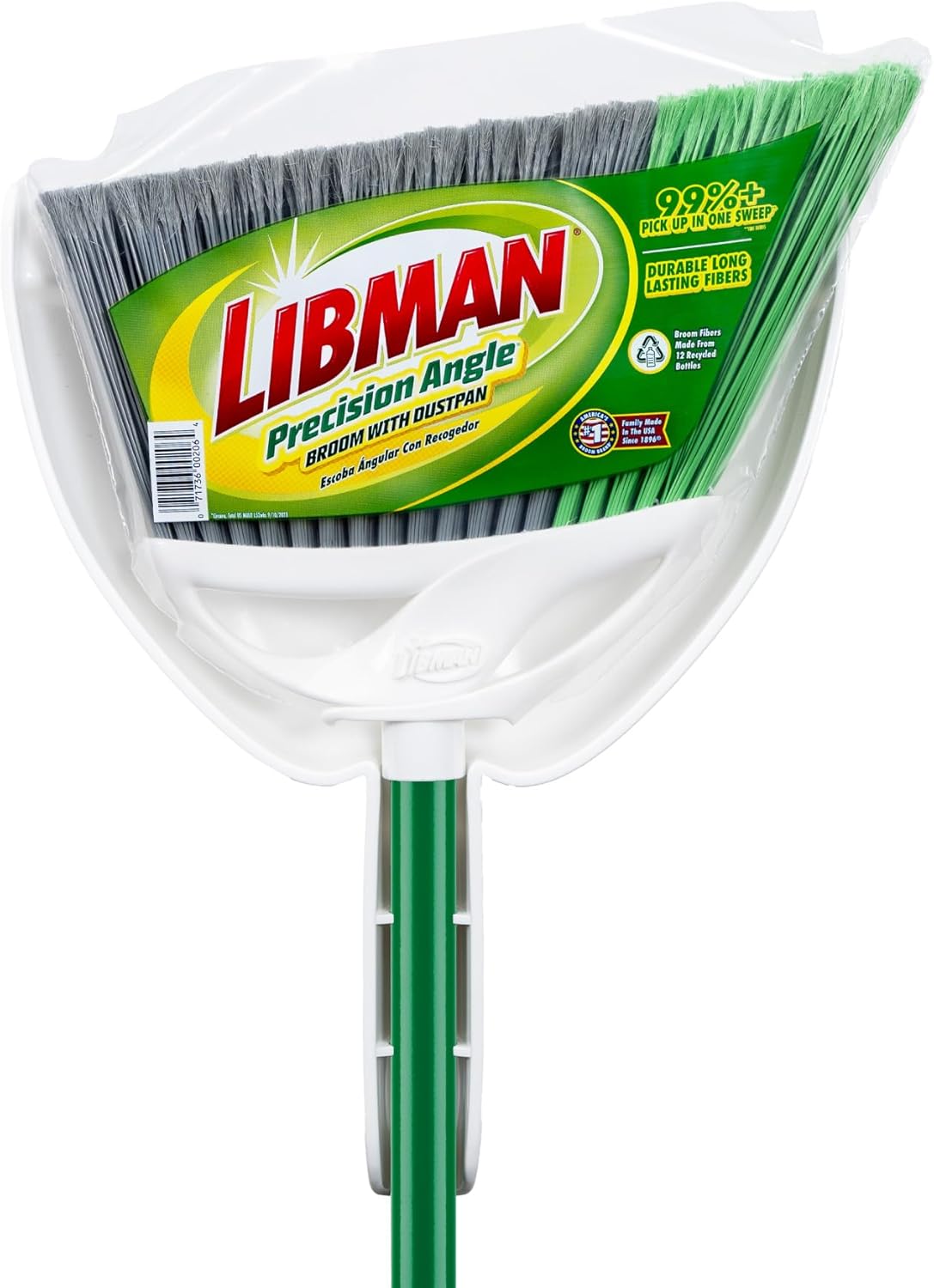 Amazon.com: Libman Precision Angle Broom with Dustpan Combo Set for ...