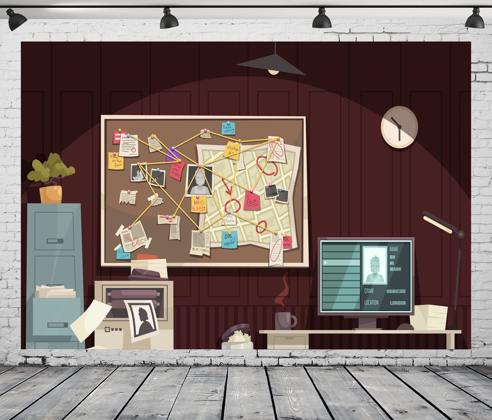 Crime Scene Cartoon Clipart Party