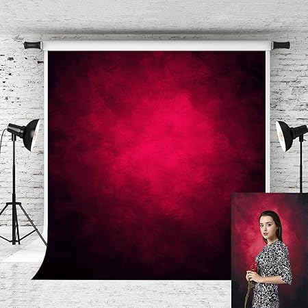 Amazon.com : Kate 7x5ft Red Abstract Backdrop Red Portrait Textures ...